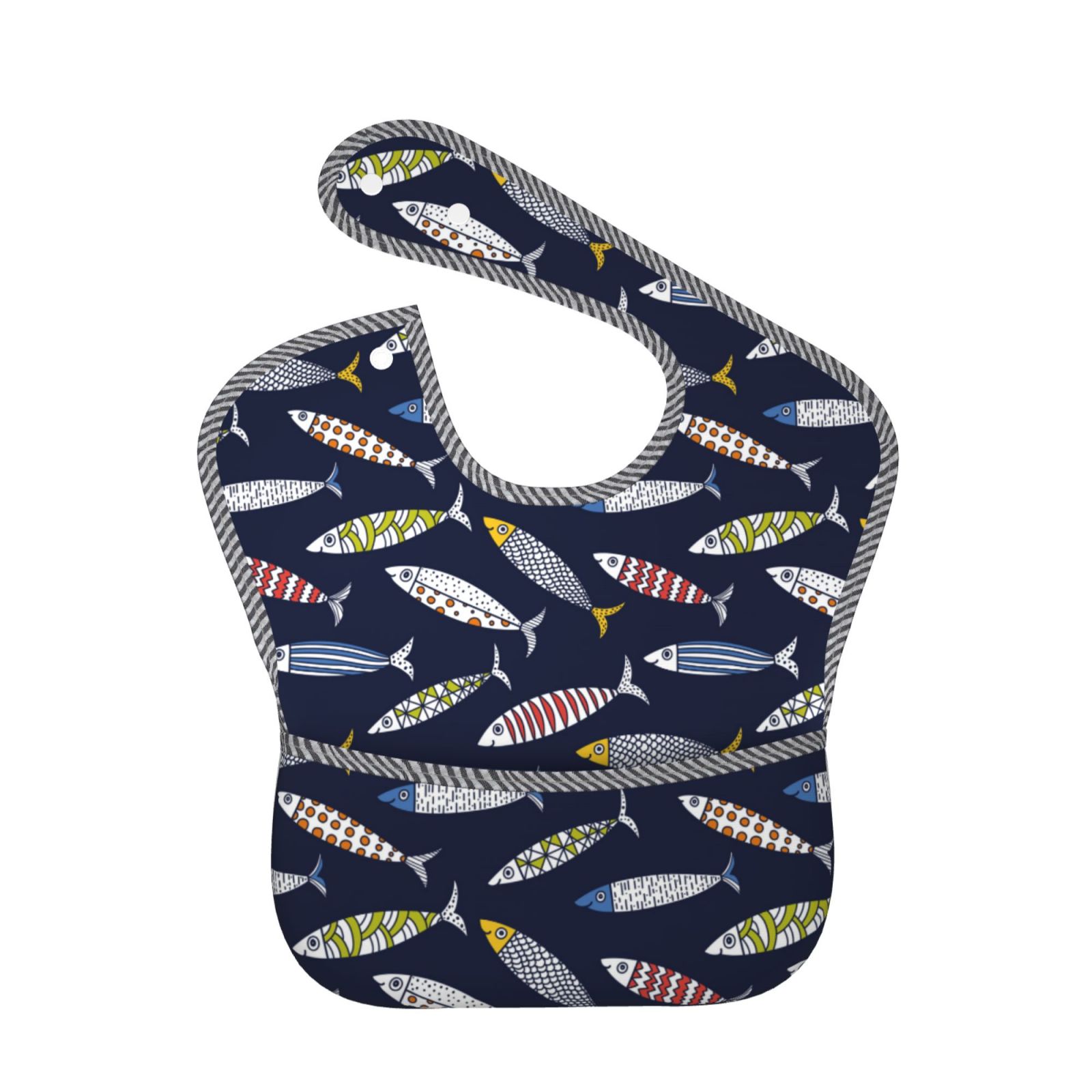 Hirioo Sardine for Baby Waterproof Pocket Bib Adjustable Closed for ...