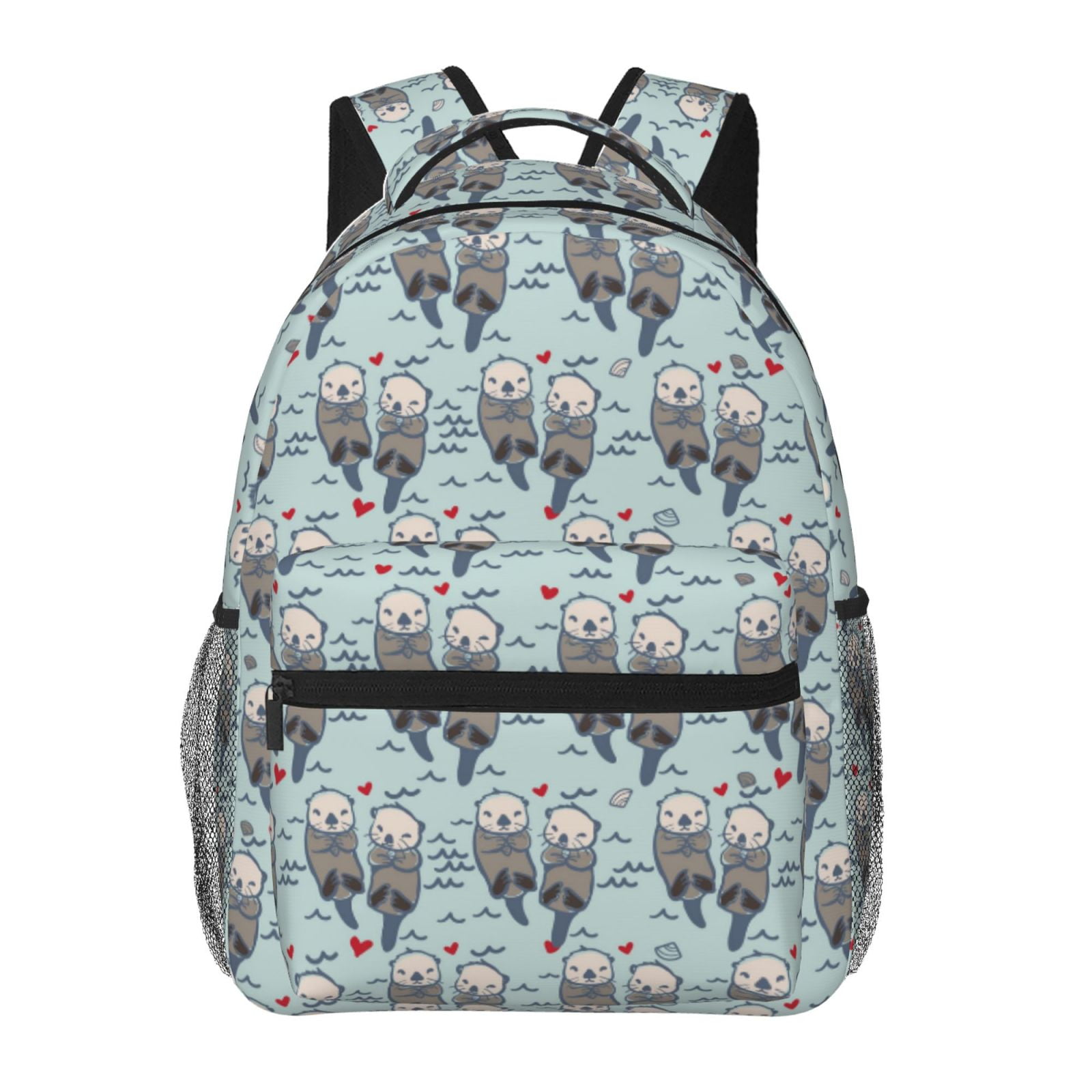 Hirioo Sea Otter Print Laptop Backpack Lightweight Casual Travel ...