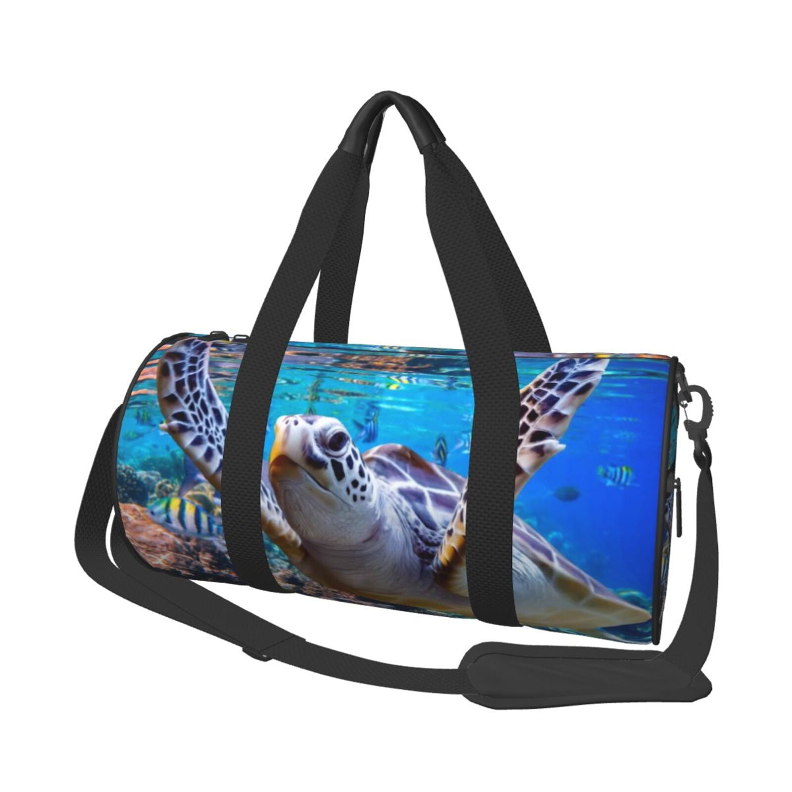Hirioo Sea Turtle Swims for Round Large Capacity Travel Luggage Bag ...