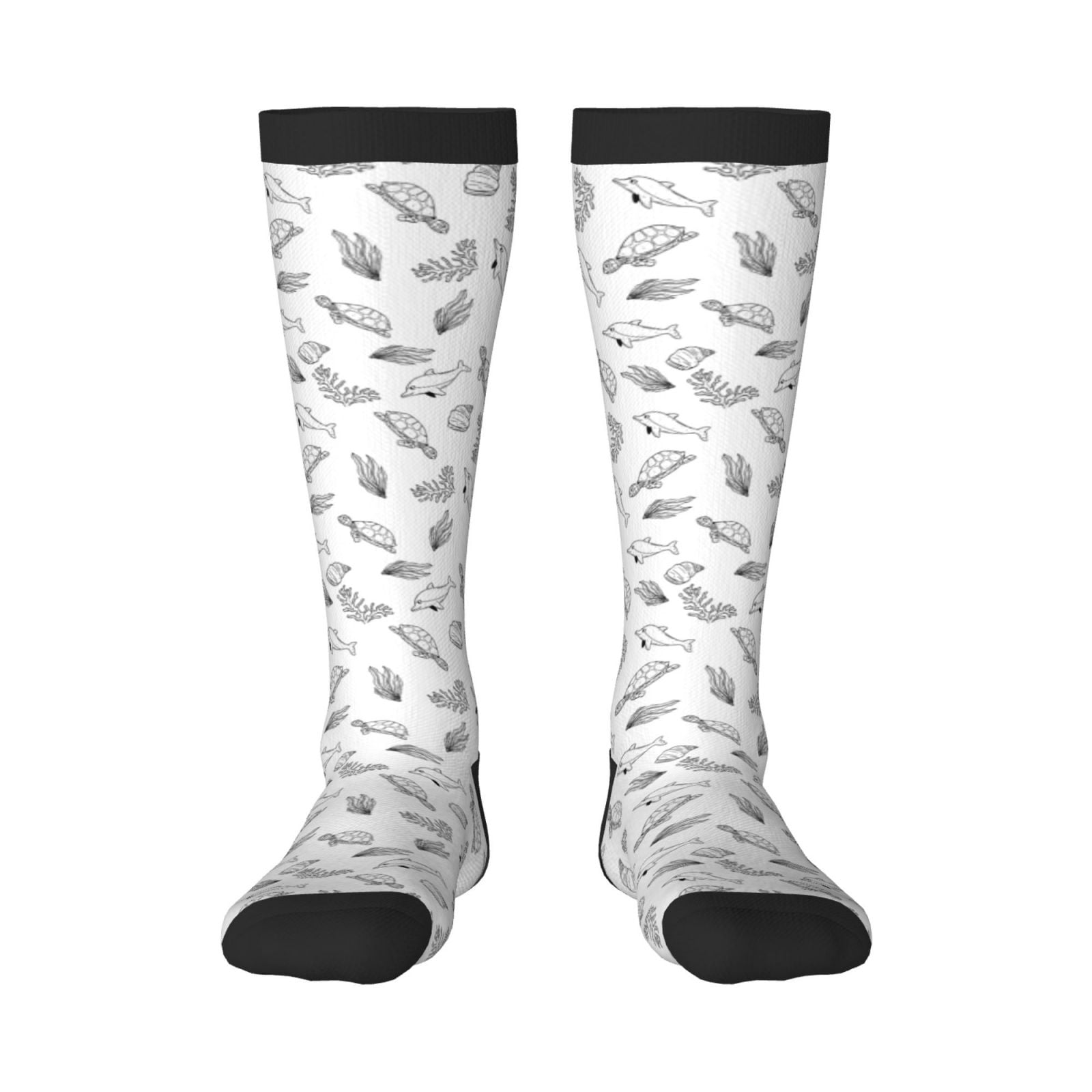 Hirioo Sea Turtle for Adult Stockings Breathable Sock Non-Pilling ...