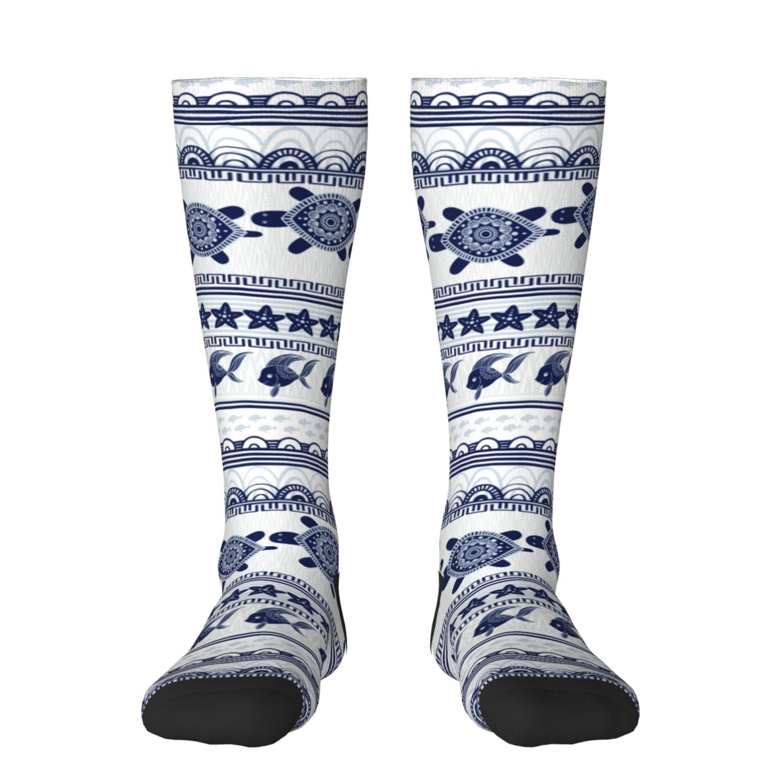 Hirioo Sea Underwater Turtles for Adult Stockings Breathable Sock Non-Pilling,Contrasting Color ...