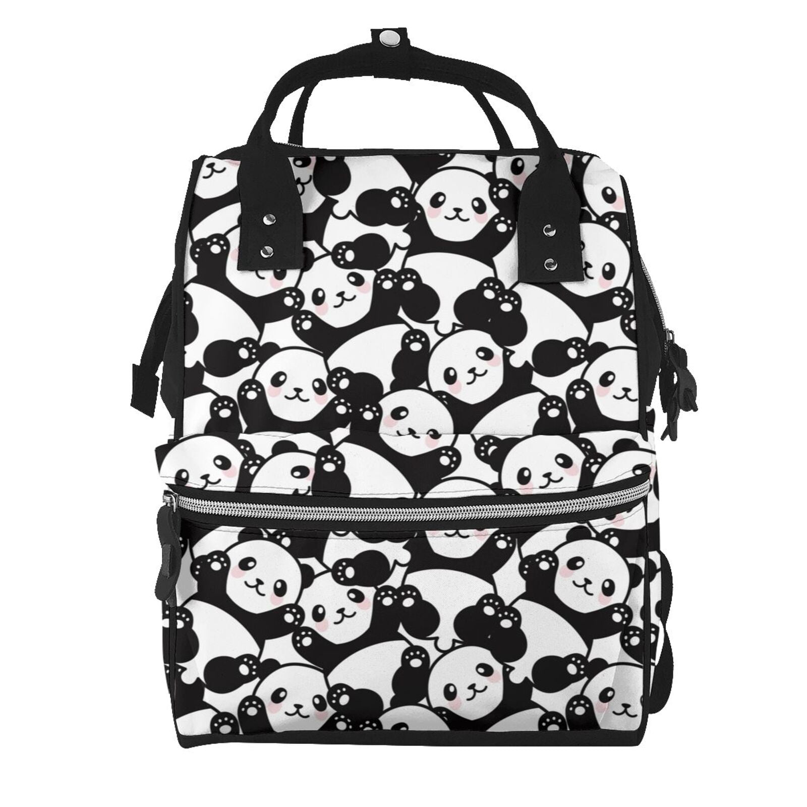 Hirioo Seamless Pattern Cute Panda for Mummy Diaper Bag Backpack Diaper ...