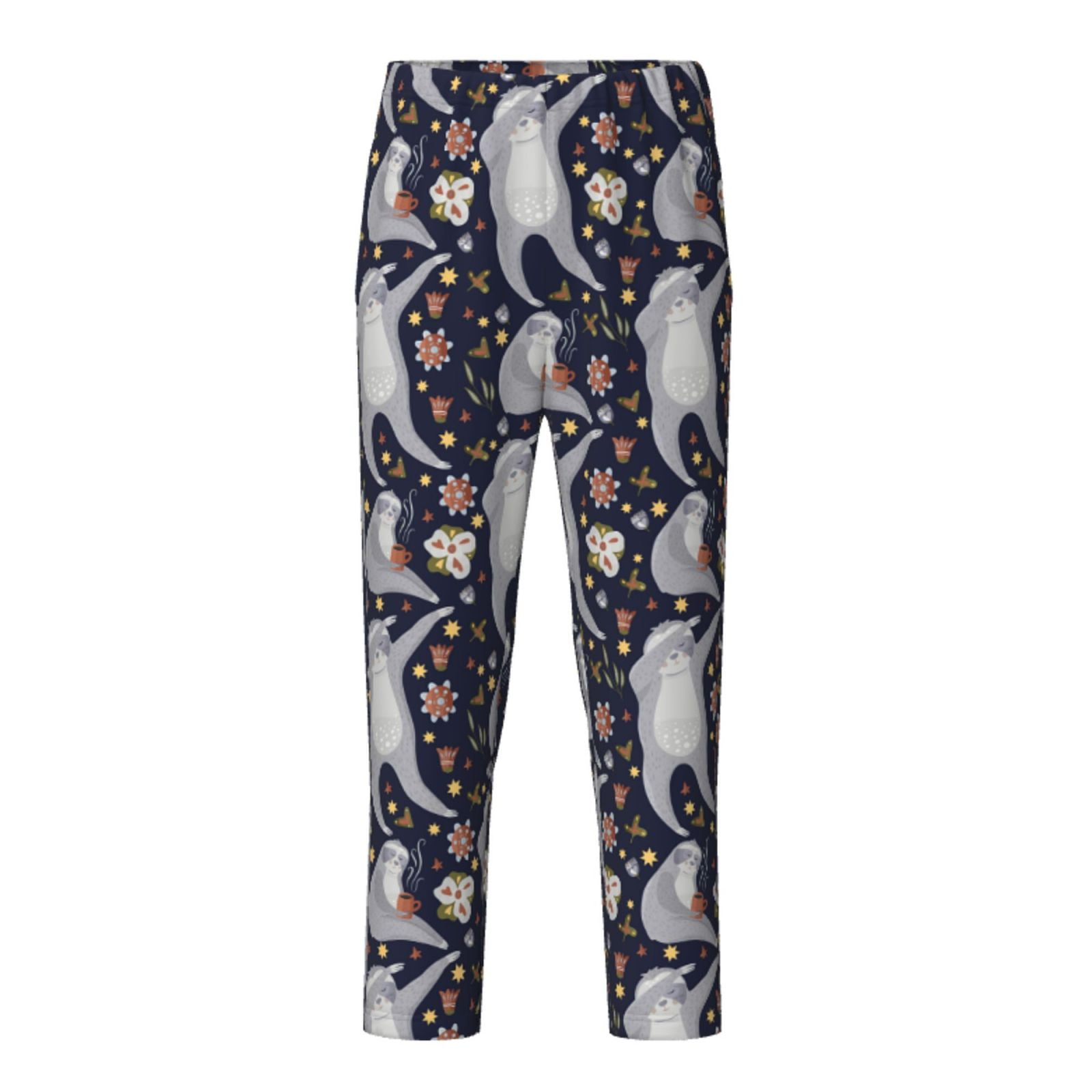 Hirioo Sloths Dancing for Teenagers' Pajama Pants Womens Lounge Pants ...