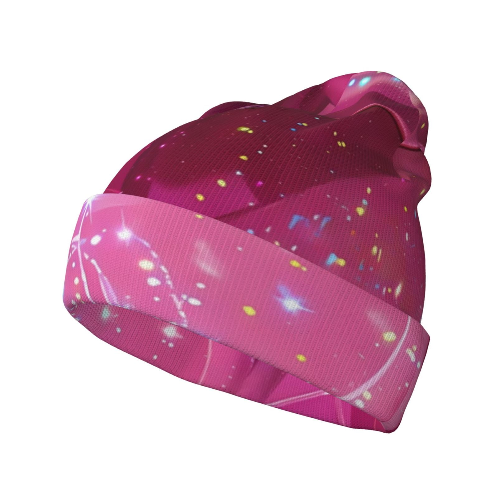 Hirioo Sparkling Pink Toilet for Men's Knit Cuffed Beanie for Outdoor ...