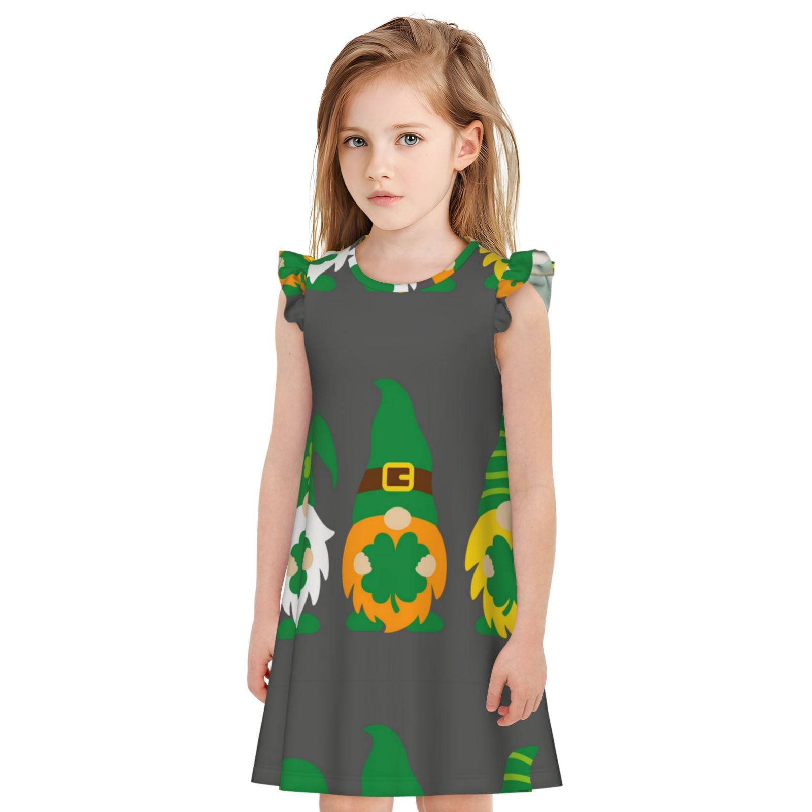 Hirioo Spring St Patrick’S Day Irish Gnomes for Girl Nightgown Pajamas ...