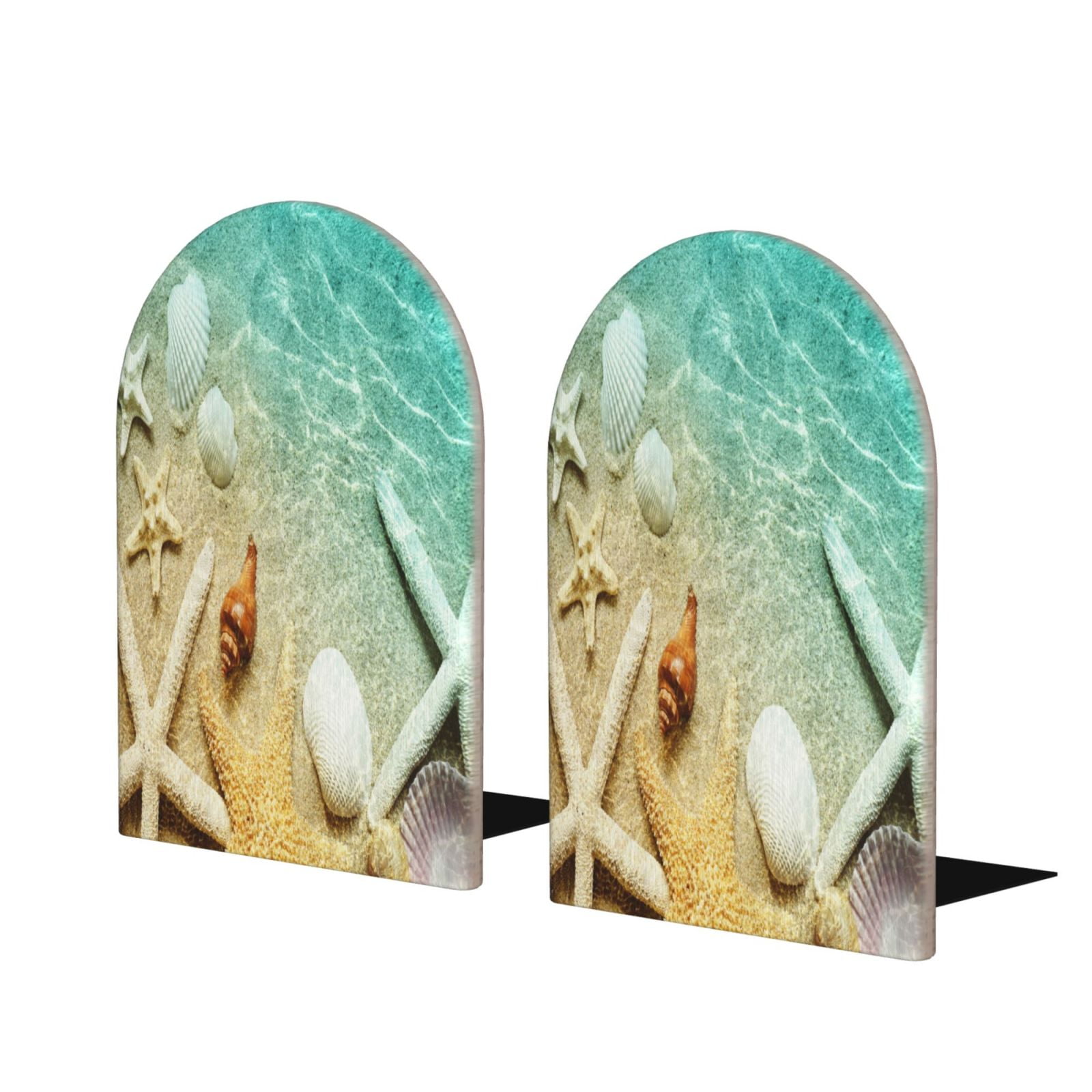 Hirioo Starfish And Seashell On The Beach for Bookends Decorative ...