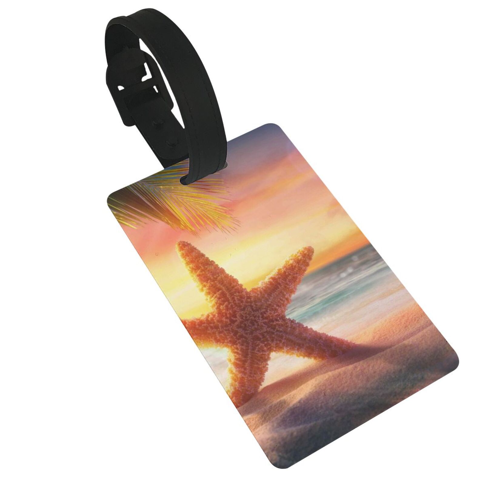 Hirioo Starfish Sunset Sea Beach for Luggage ID Tag with Adjustable ...