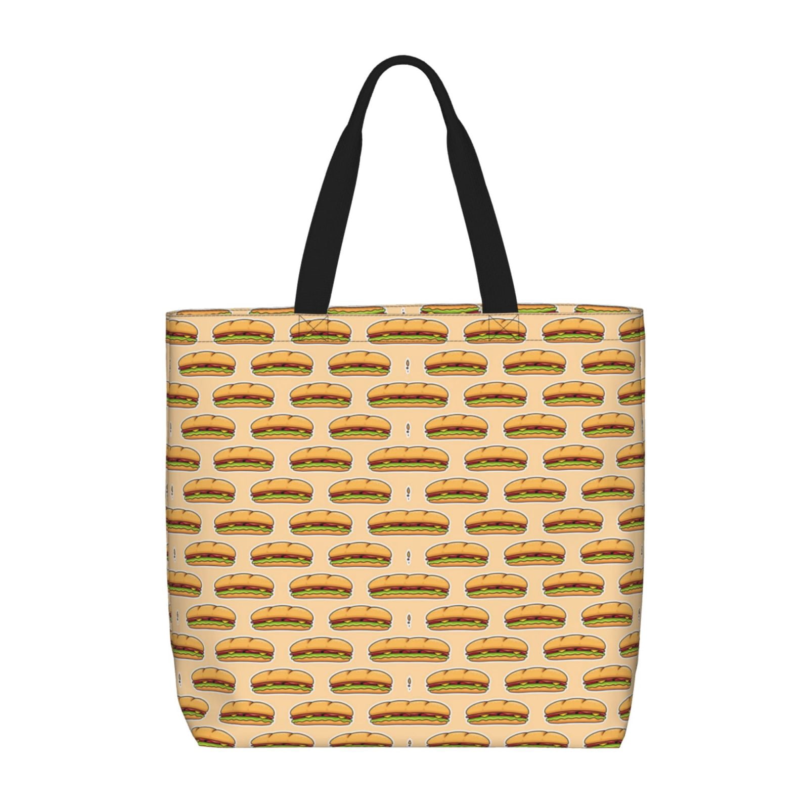 Hirioo Submarine Sub Sandwich for Tote Bag for Women, Quilted Shoulder ...