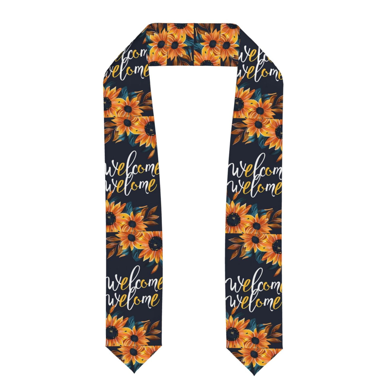 Hirioo Sunflower Welcome A for 72" Graduation Shawl Stole Unisex Adults ...