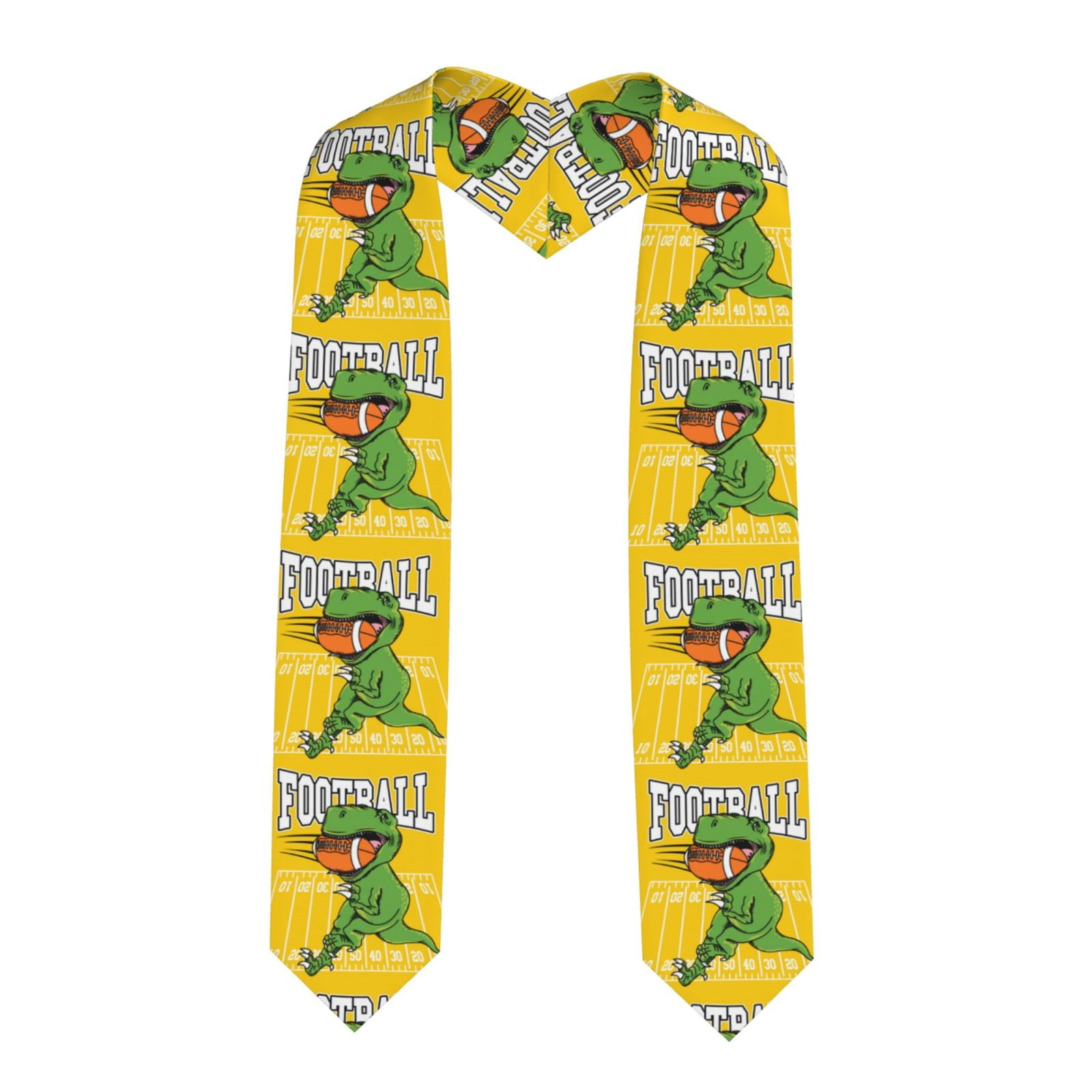 Hirioo T-Rex Playing Football for 72" Graduation Shawl Stole Unisex ...