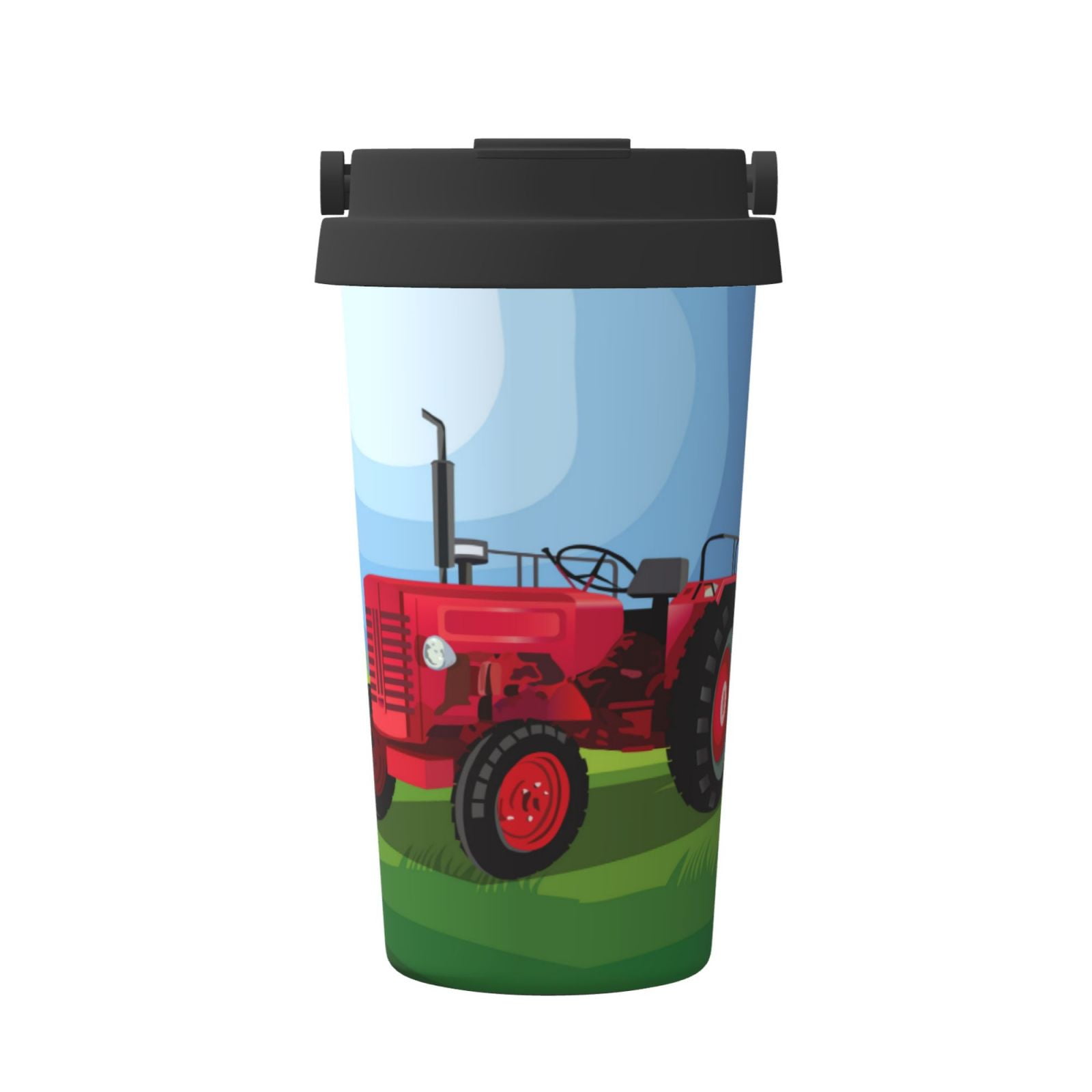 Hirioo Tractor on farming land for Coffee Travel Mug Insulated Coffee ...