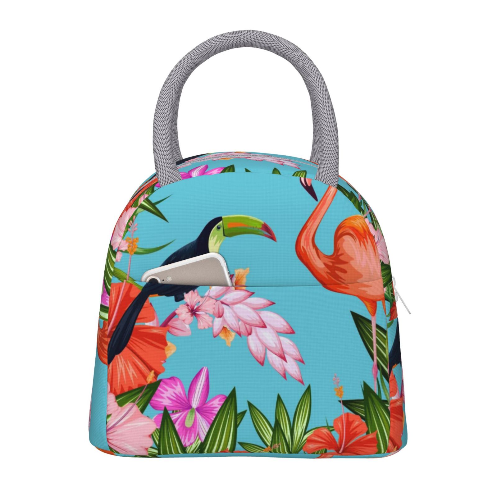 Hirioo Tropical Jungle Flamingo for Eco-friendly Lunch Box,Leakproof ...