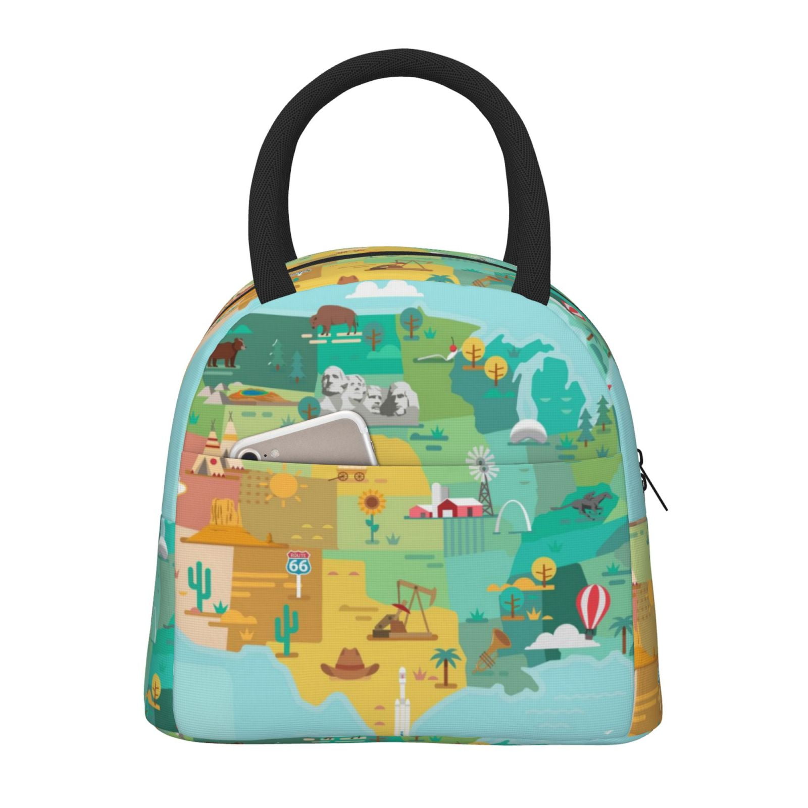 Hirioo USA Tourist Map for Eco-friendly Lunch Box,Leakproof Lunch Box ...
