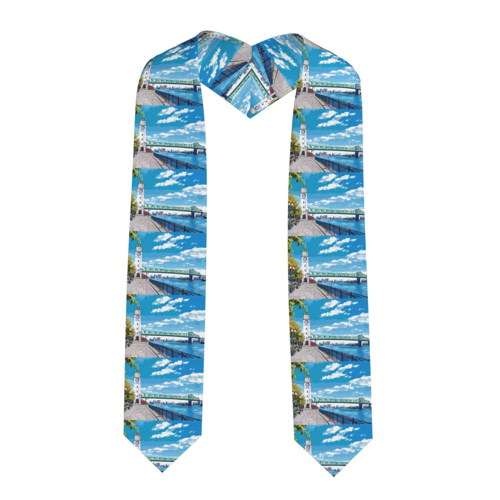 Hirioo Urban Riverside Clock Tower for 72" Graduation Shawl Stole ...