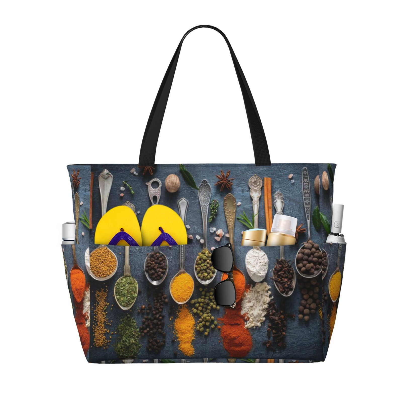 Hirioo Various Herbs And Spices In Spoons for Large Capacity Beach ...