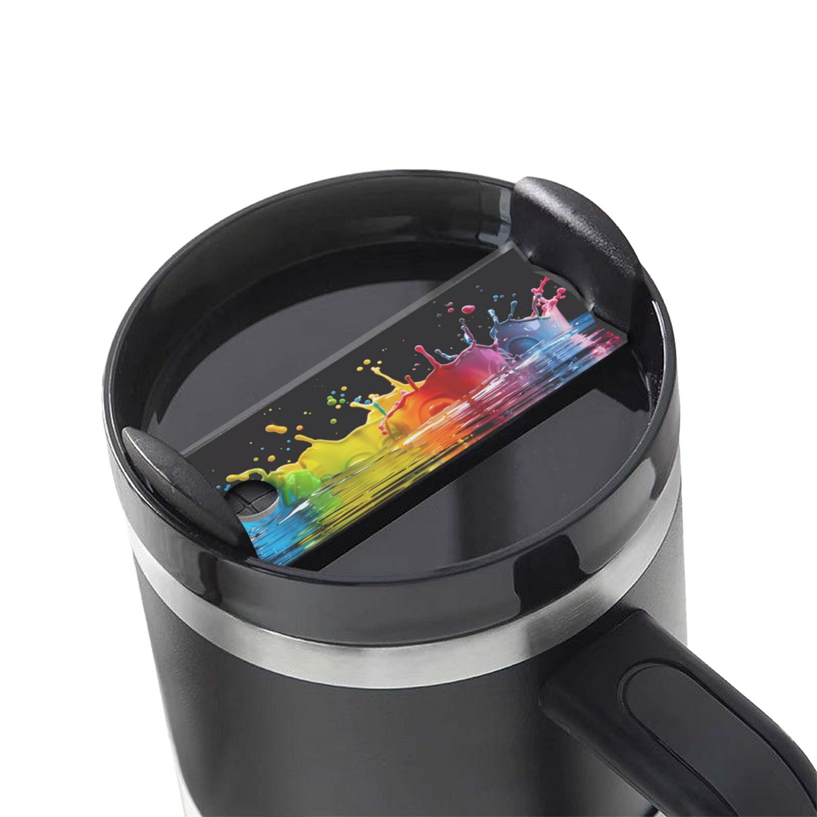 Hirioo Vibrant Color Splash for Stanley Cup Lid Nameplate Personalized ...