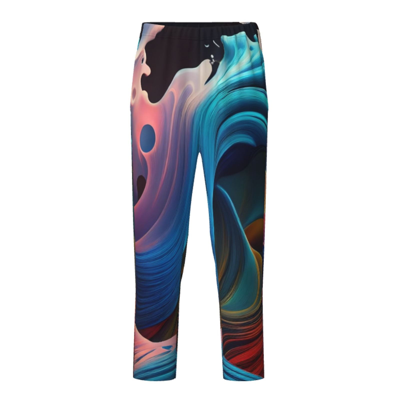 Hirioo Vibrant Fluid Motion Art for Teenagers' Pajama Pants Womens ...