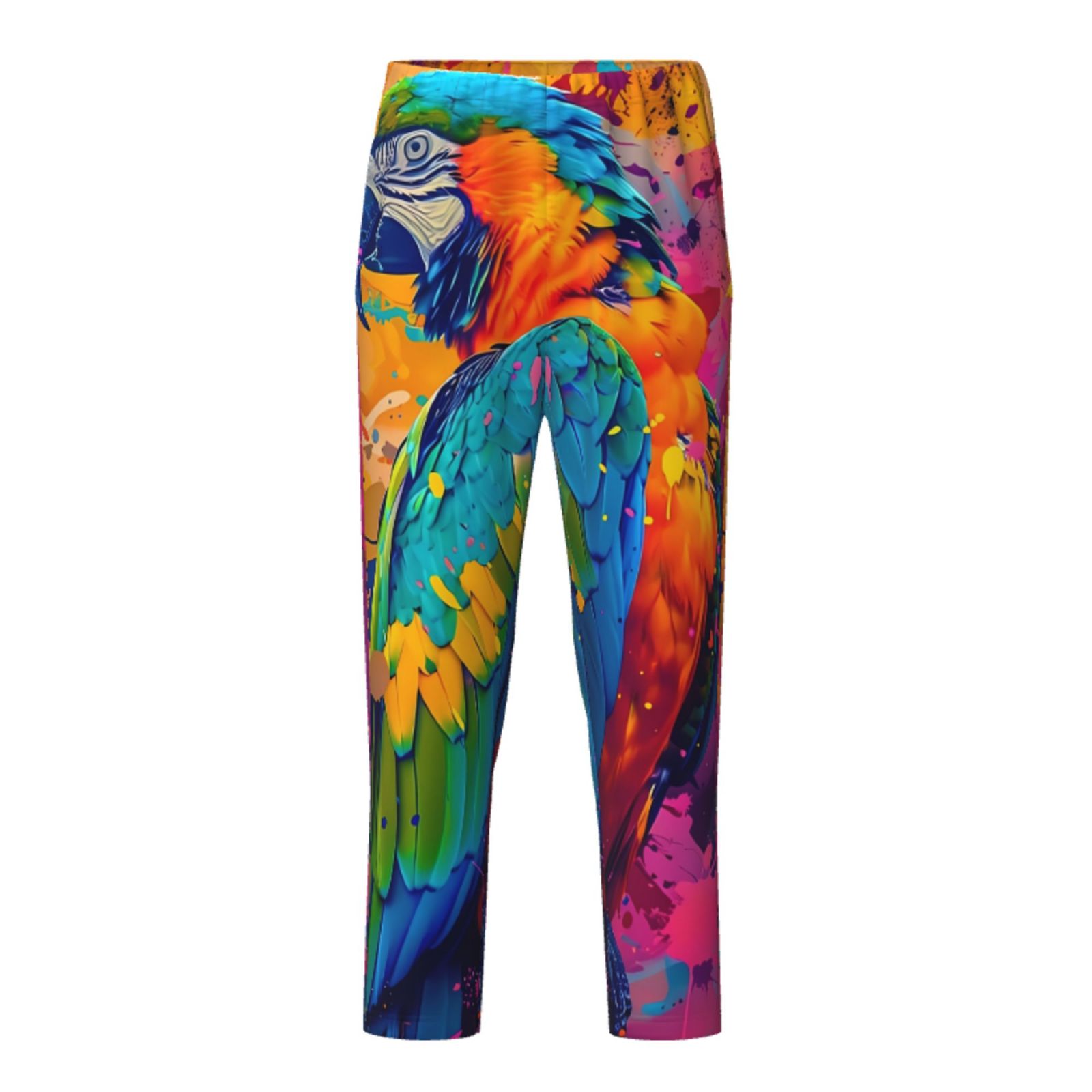 Hirioo Vibrant Parrot Splash Art for Teenagers' Pajama Pants Womens ...