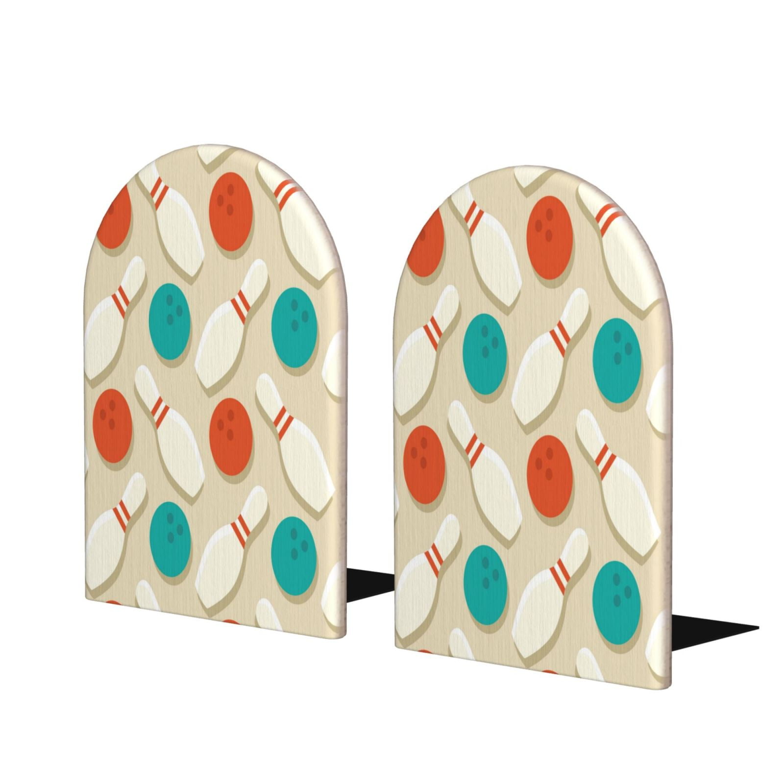 Hirioo Vintage Bowling for Bookends Decorative Bookends for Shelves for ...