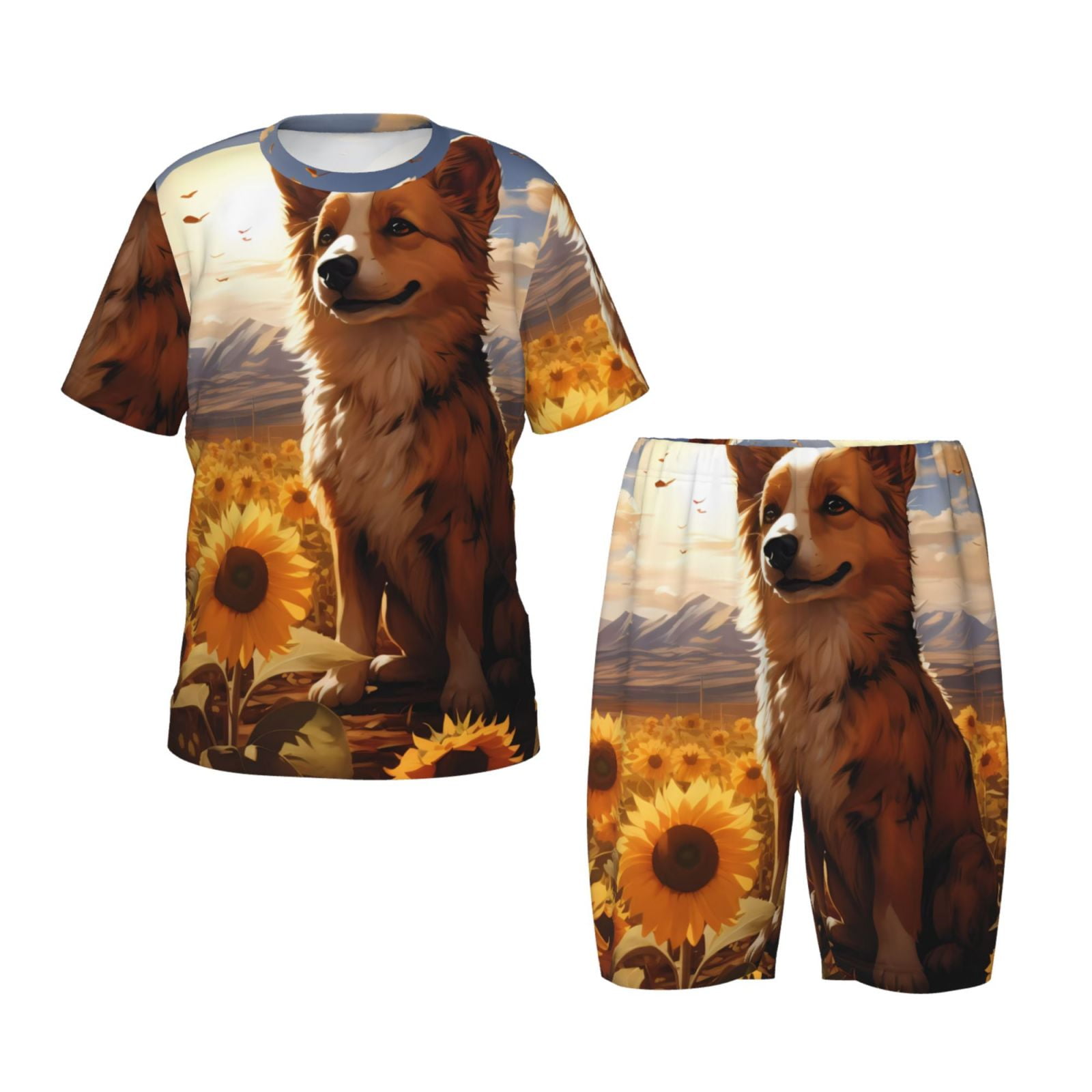 Hirioo Vintage Cute Corgi Sunflower Hirioo-Large - Walmart.com