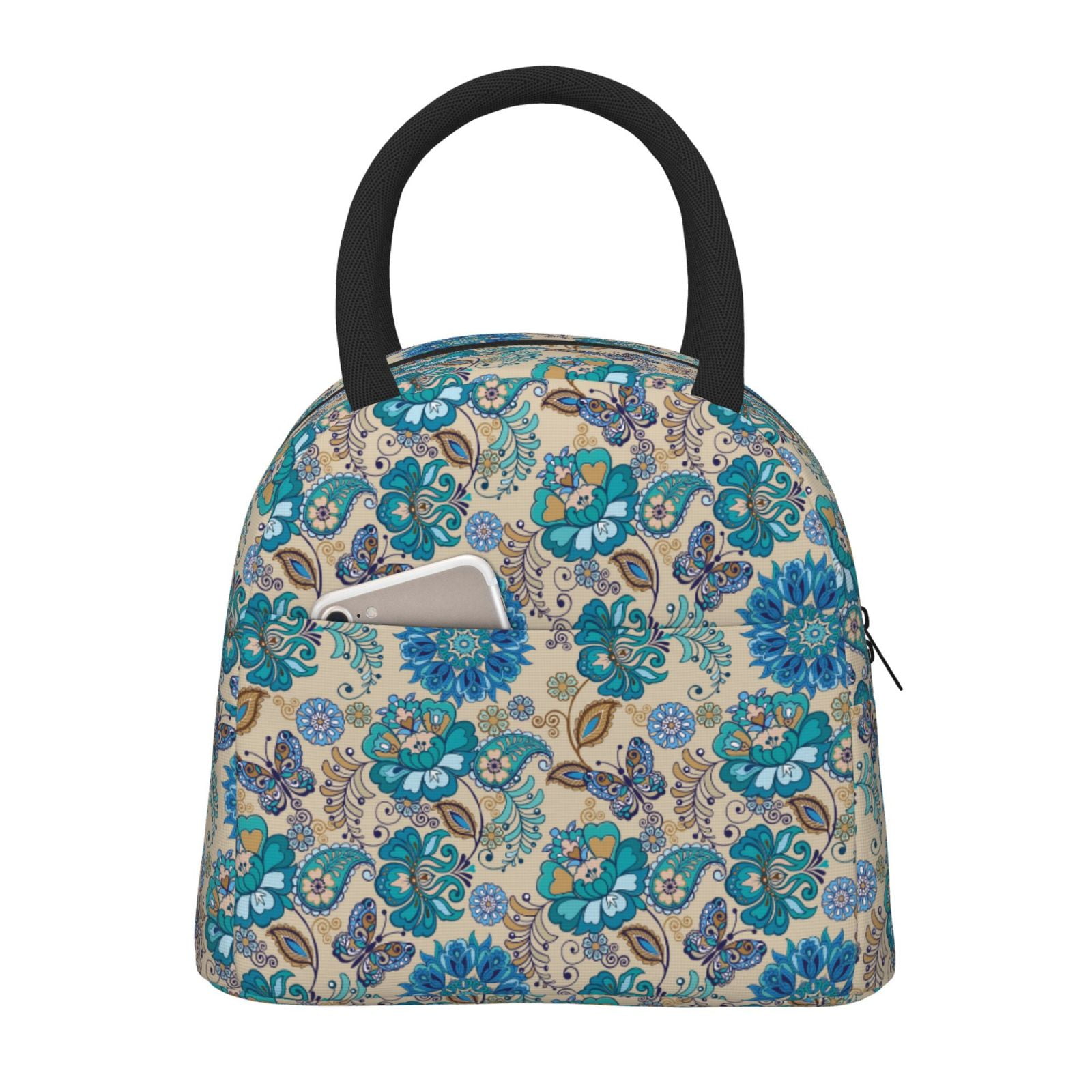 Hirioo Vintage Floral Butterflies for Eco-friendly Lunch Box,Leakproof ...