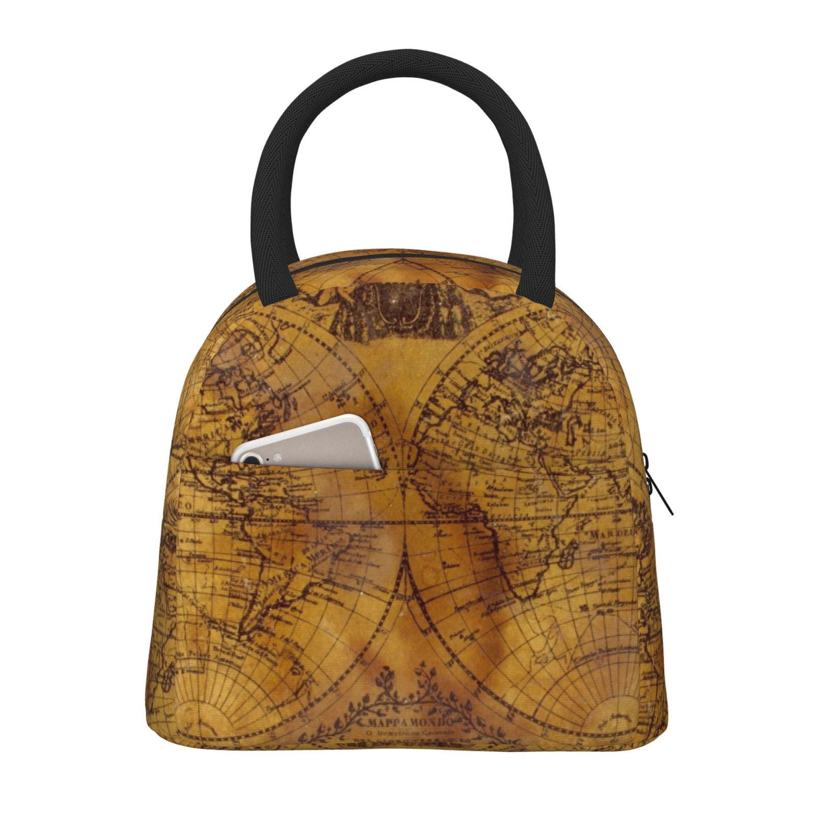 Hirioo Vintage Map for Eco-friendly Lunch Box,Leakproof Lunch Box for ...