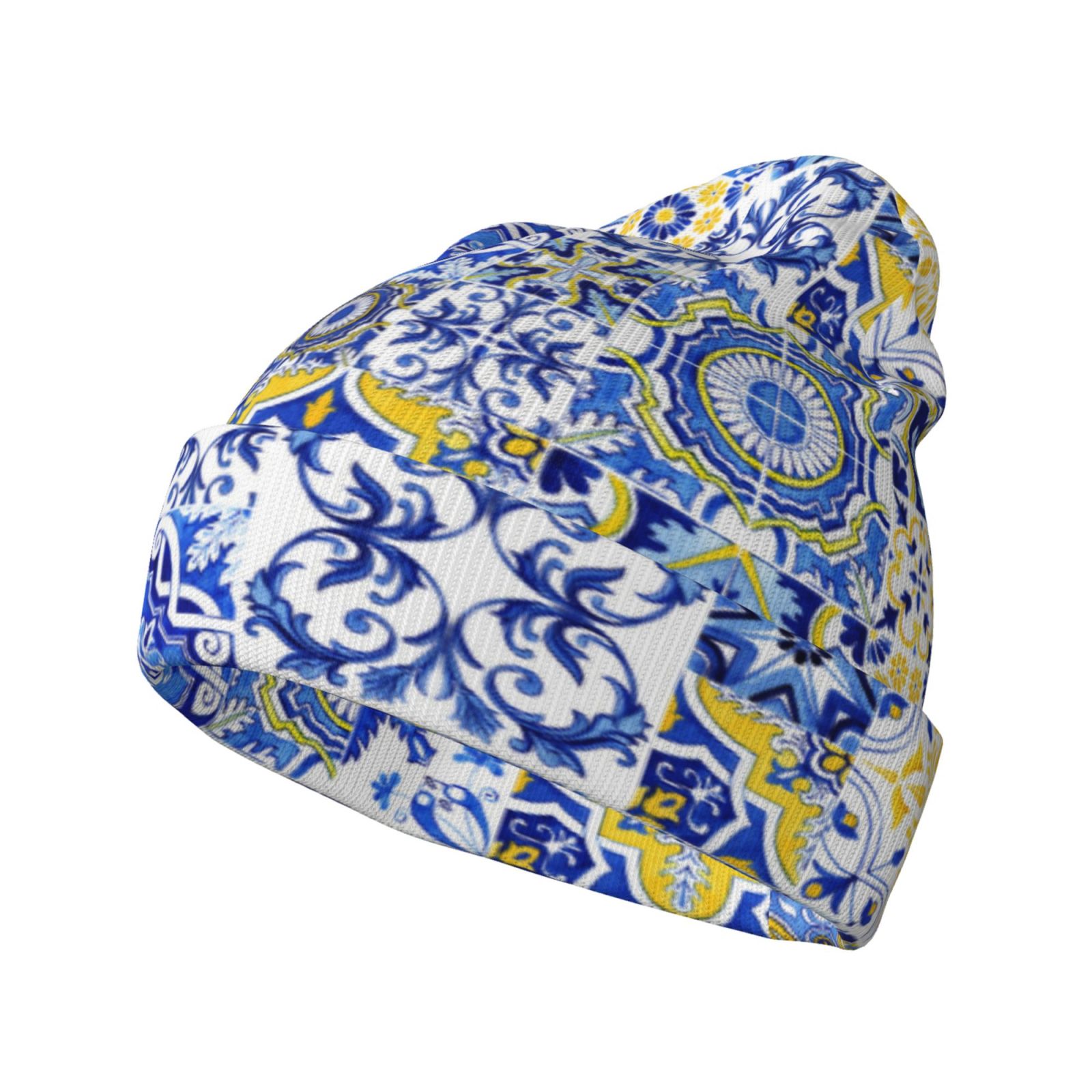 Hirioo Watercolor Artwork for Men's Knit Cuffed Beanie for Outdoor ...