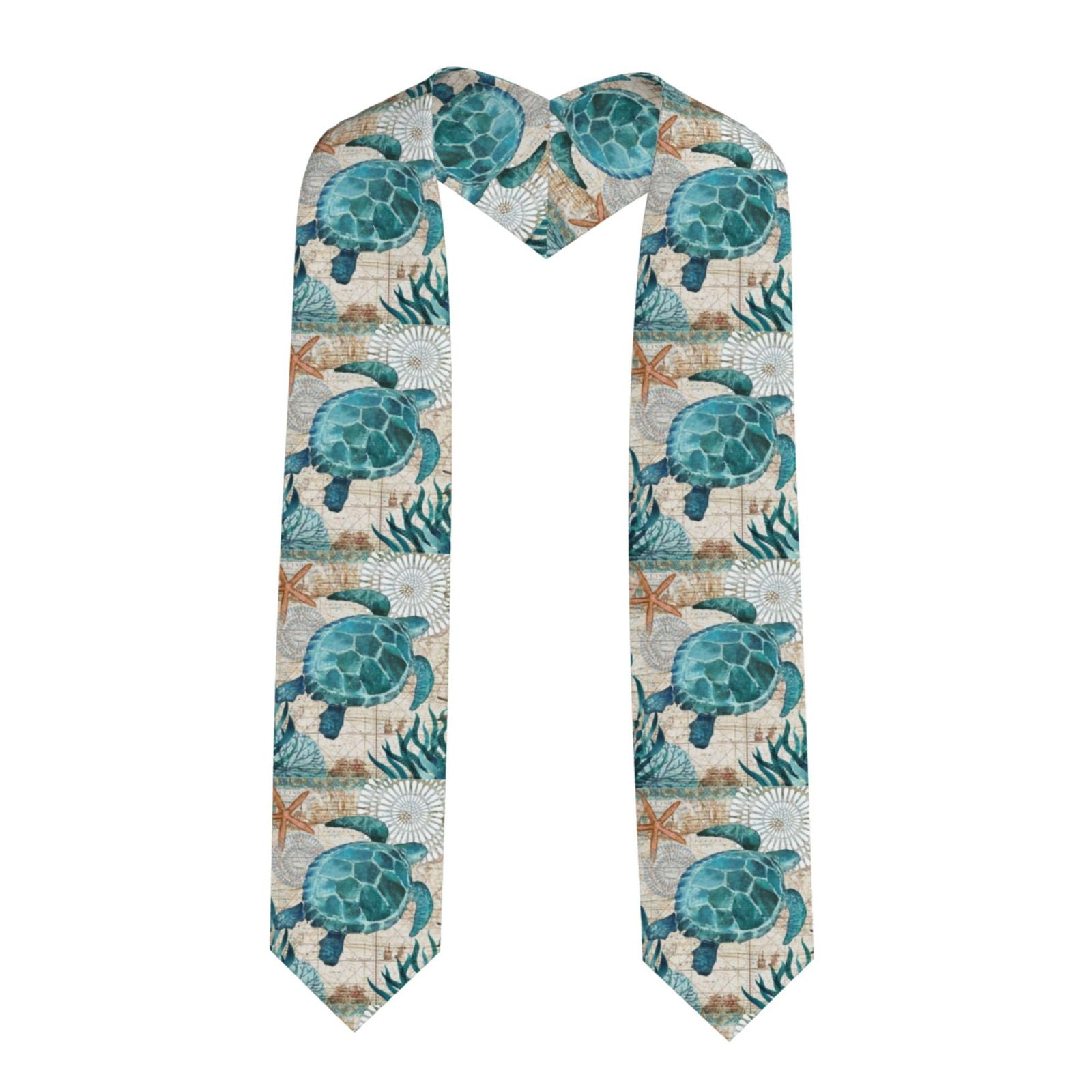 Hirioo Watercolor Sea Turtle for 72" Graduation Shawl Stole Unisex ...