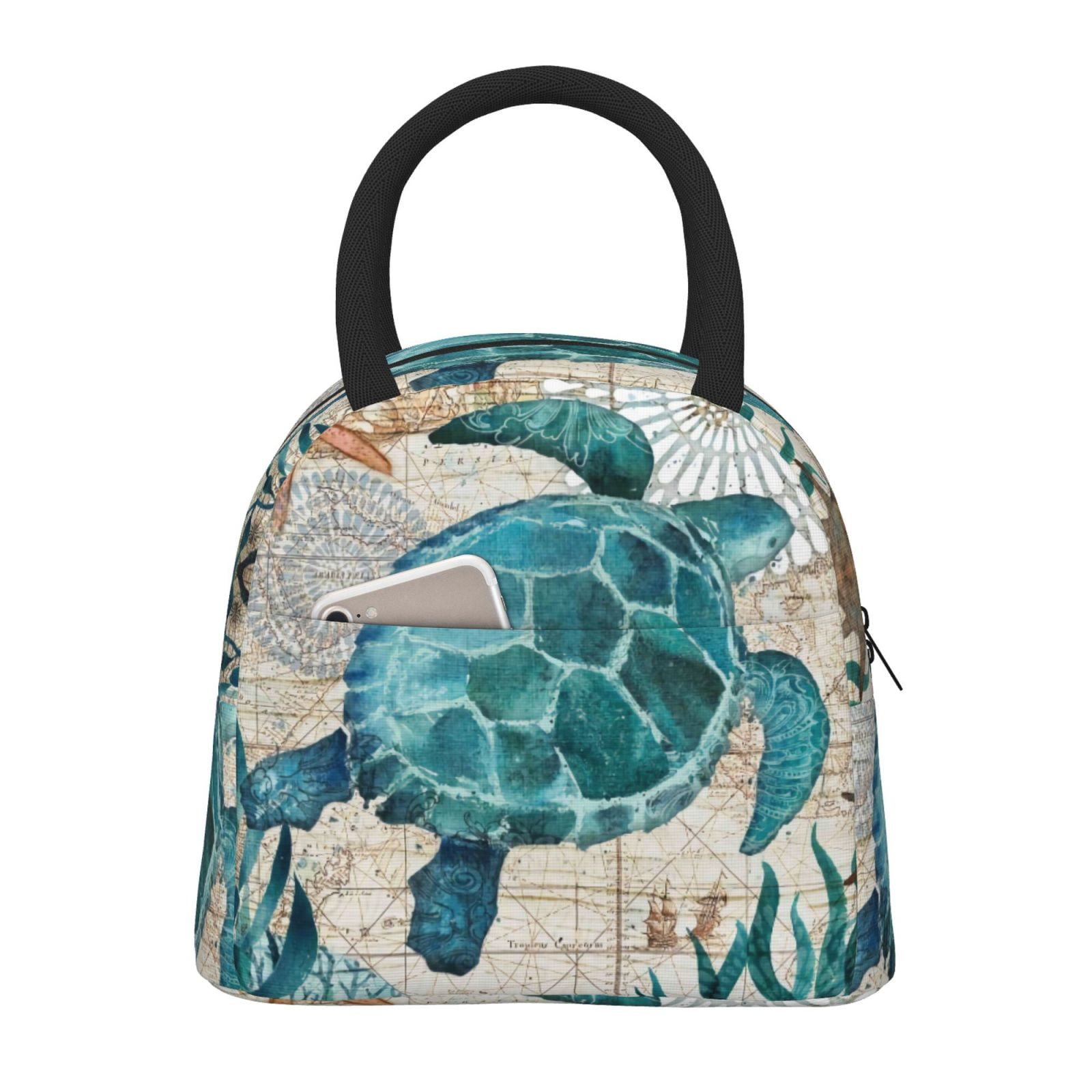 Hirioo Watercolor Sea Turtle for Eco-friendly Lunch Box,Leakproof Lunch ...