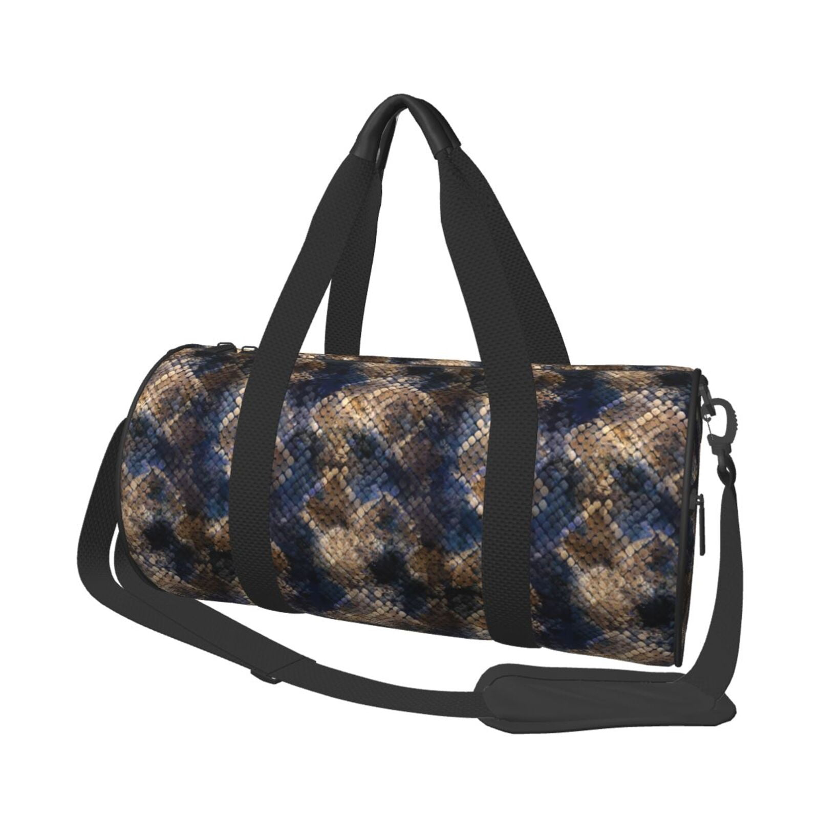 Hirioo Watercolor Snake Skin for Round Large Capacity Travel Luggage ...