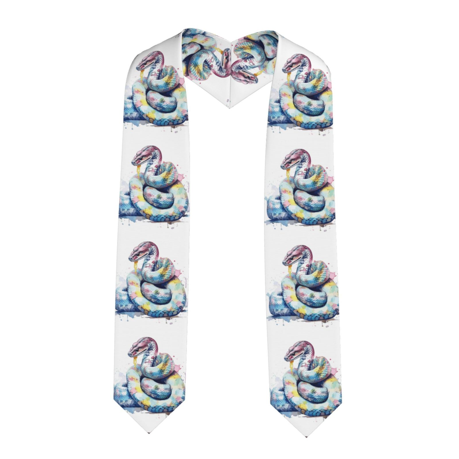 Hirioo Watercolor Snake for 72" Graduation Shawl Stole Unisex Adults ...