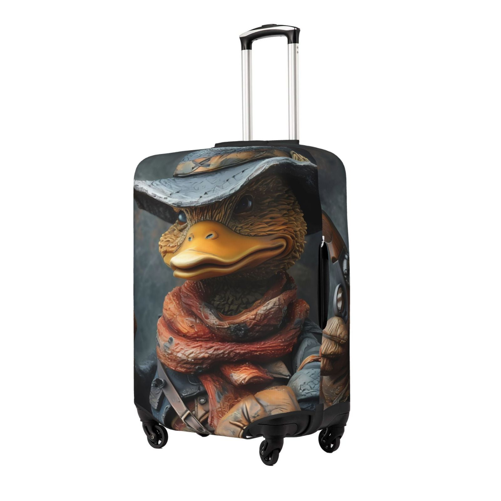 Hirioo Western Cowboy Duck for Elasticity Suitcase Cover (No luggage ...