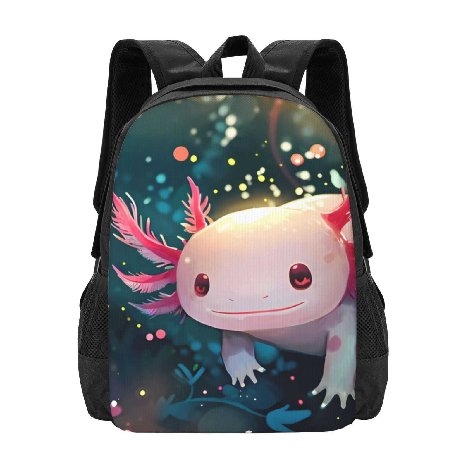Hirioo Whimsical Axolotl Fantasy for Minimalist Backpack Large Capacity ...