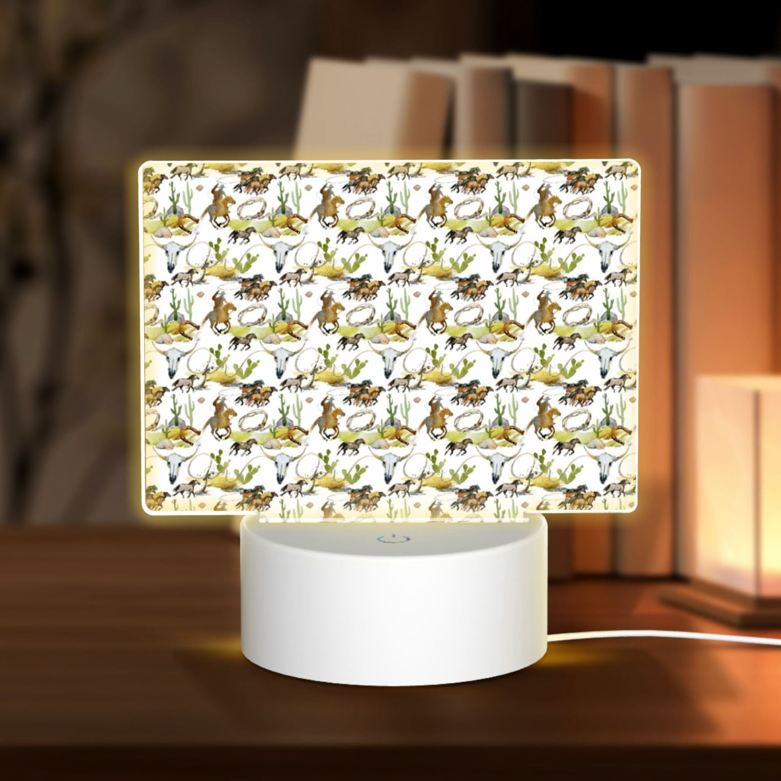 Hirioo Wild West Western for Rectangular Acrylic with Night Light Best ...