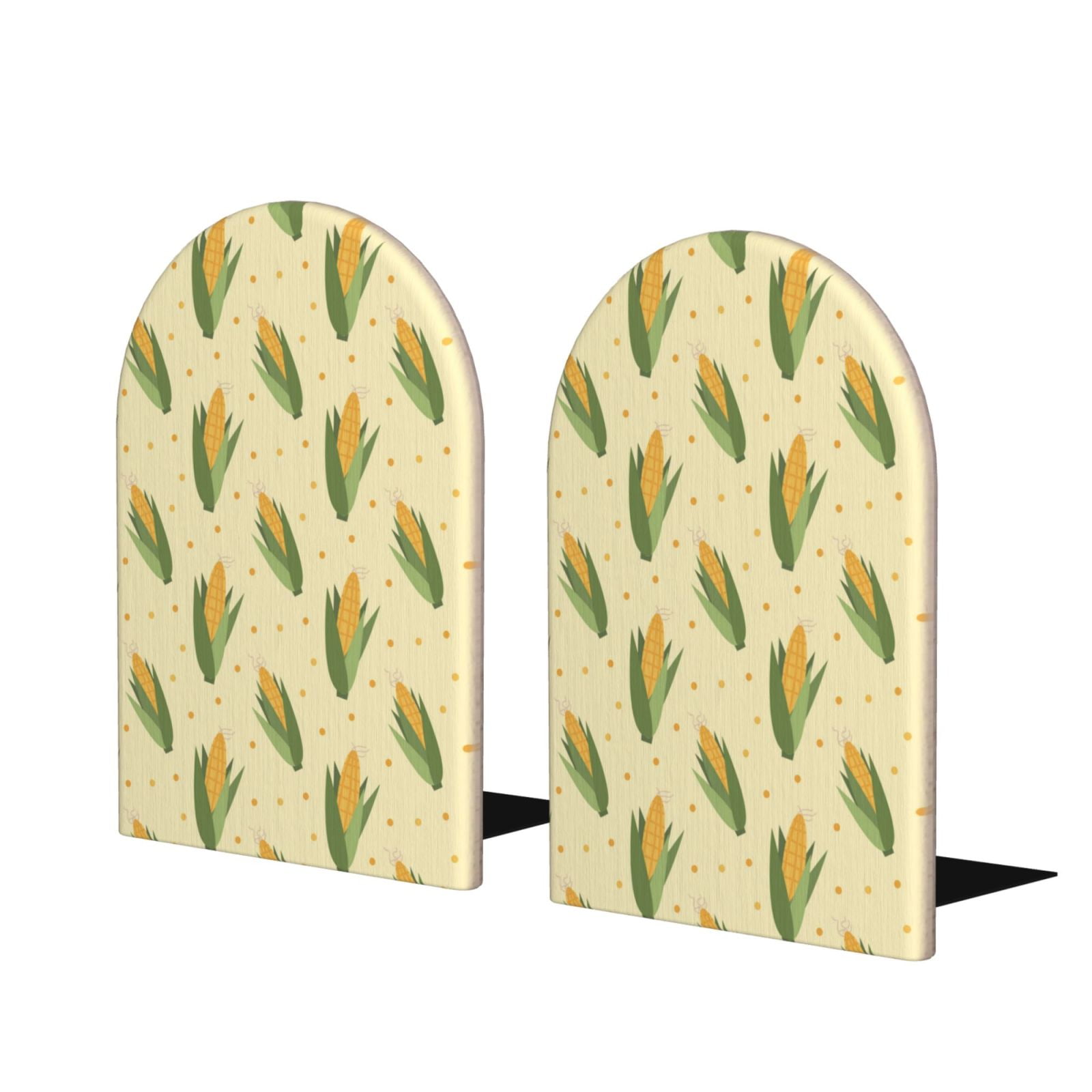 Hirioo Yellow Corn for Bookends Decorative Bookends for Shelves for ...