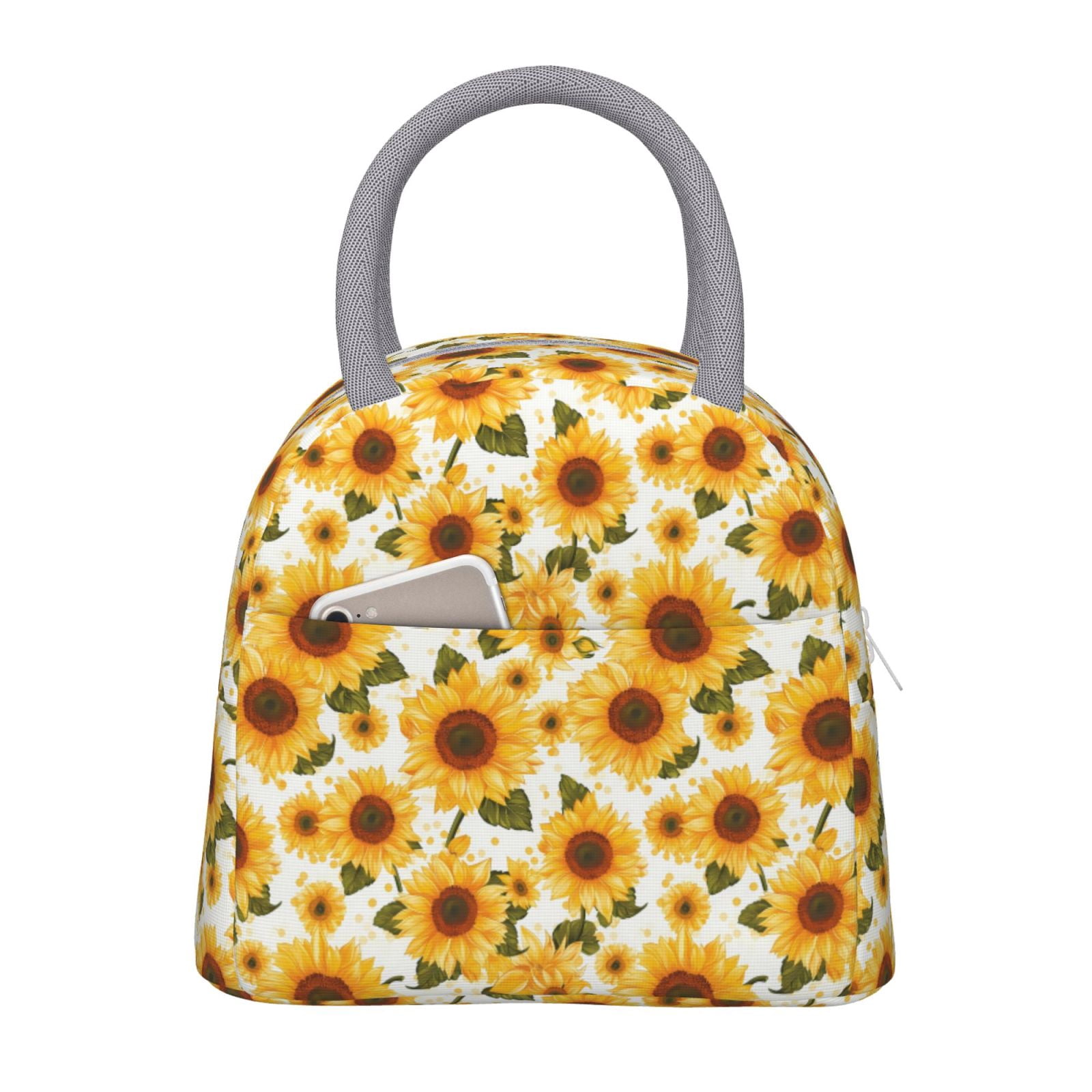 Hirioo Yellow Polka Dot Sunflower for Eco-friendly Lunch Box,Leakproof ...
