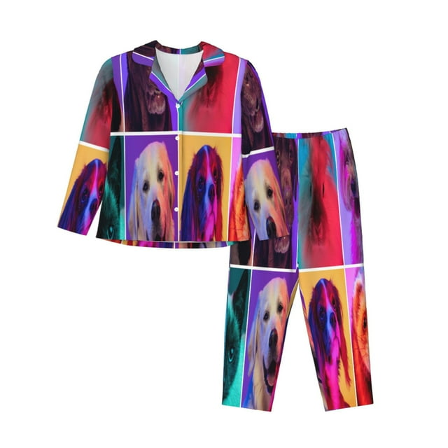 Hirioo cute dogs of different breeds for Women's Pajama Sets 2 Piece ...