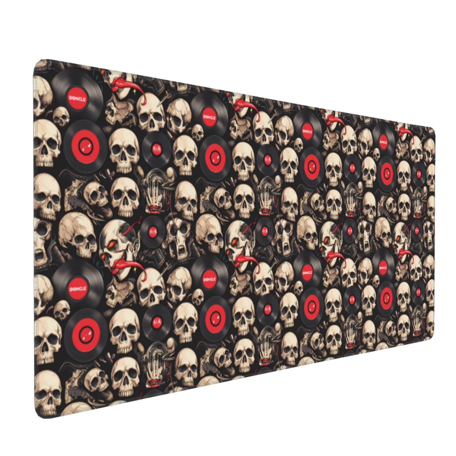 Hirioo rock record Skull for Mouse Pad ,Anti-Slip Base, Durable ...