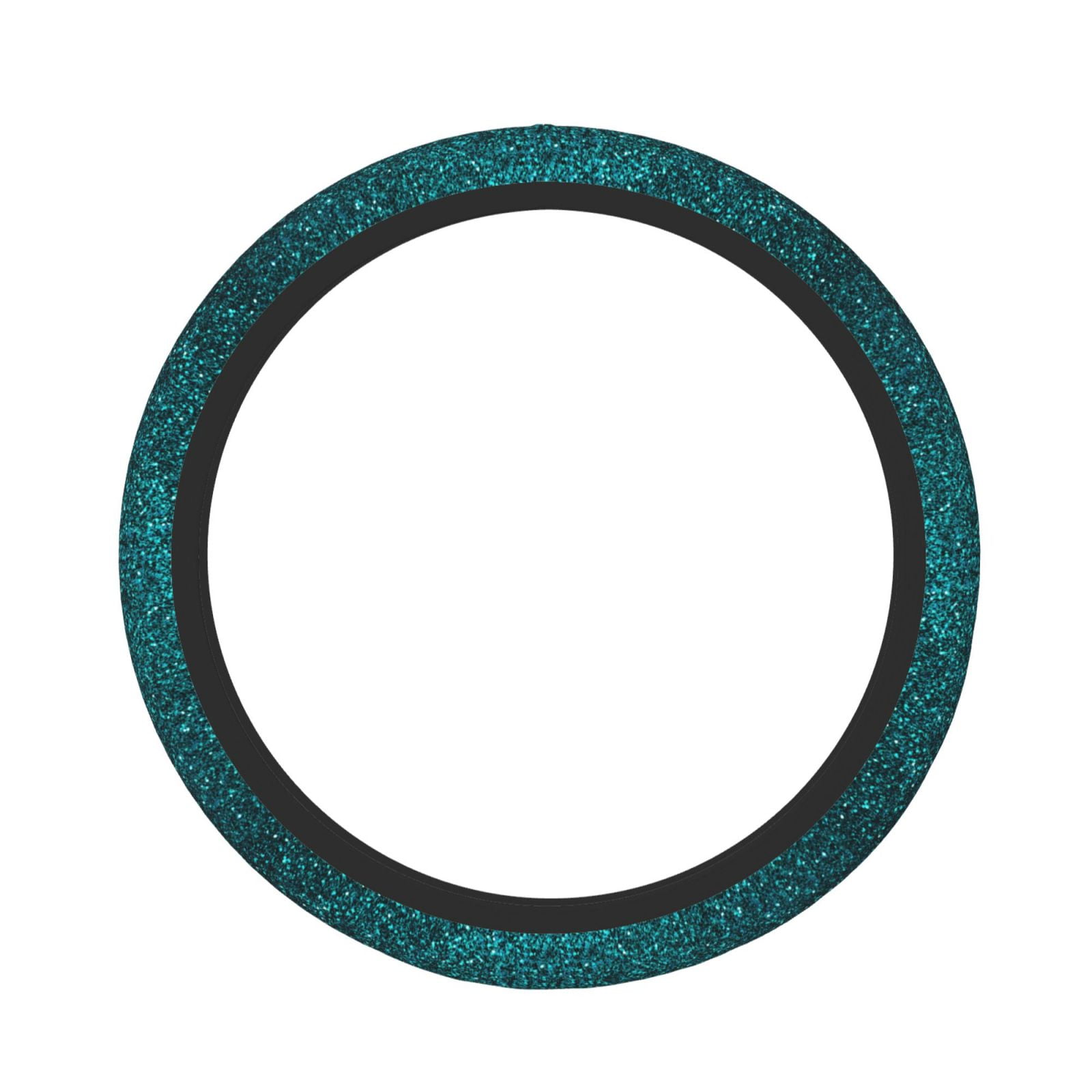 Hirioo teal sparkling for Elastic Stretch Steering Wheel Cover ...