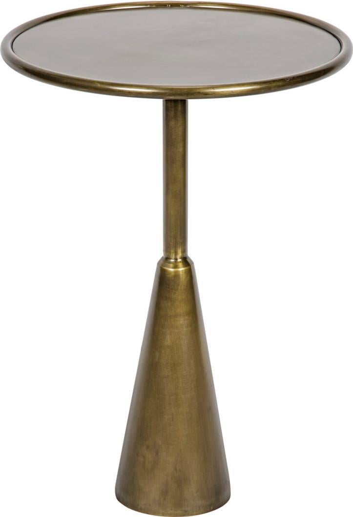 Hiro Antique Brass Side Table by Noir - Walmart.com