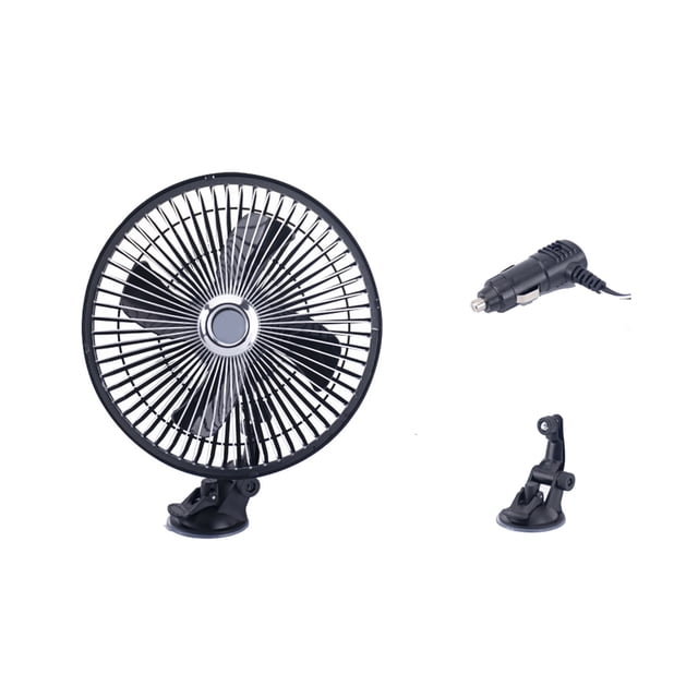 Hiroekza 12V Adjustable Speed Car Fan - Strong Airflow, Oscillating ...