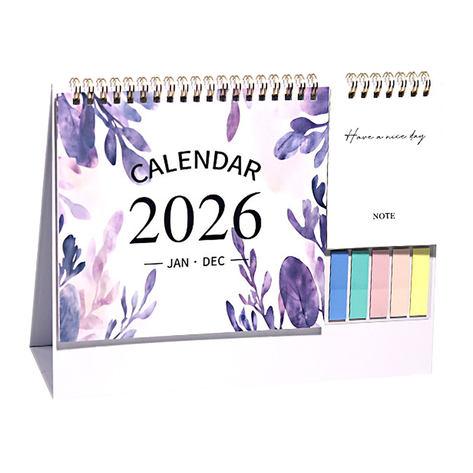 Hiroekza 2026 Desktop Calendar Planner - Multi-Functional Office ...