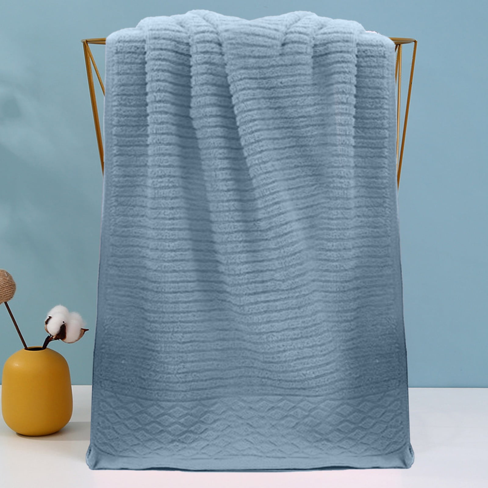 Hiroekza 33 X 75CM Cottons Towel Class A Household Wash Towel Pures ...