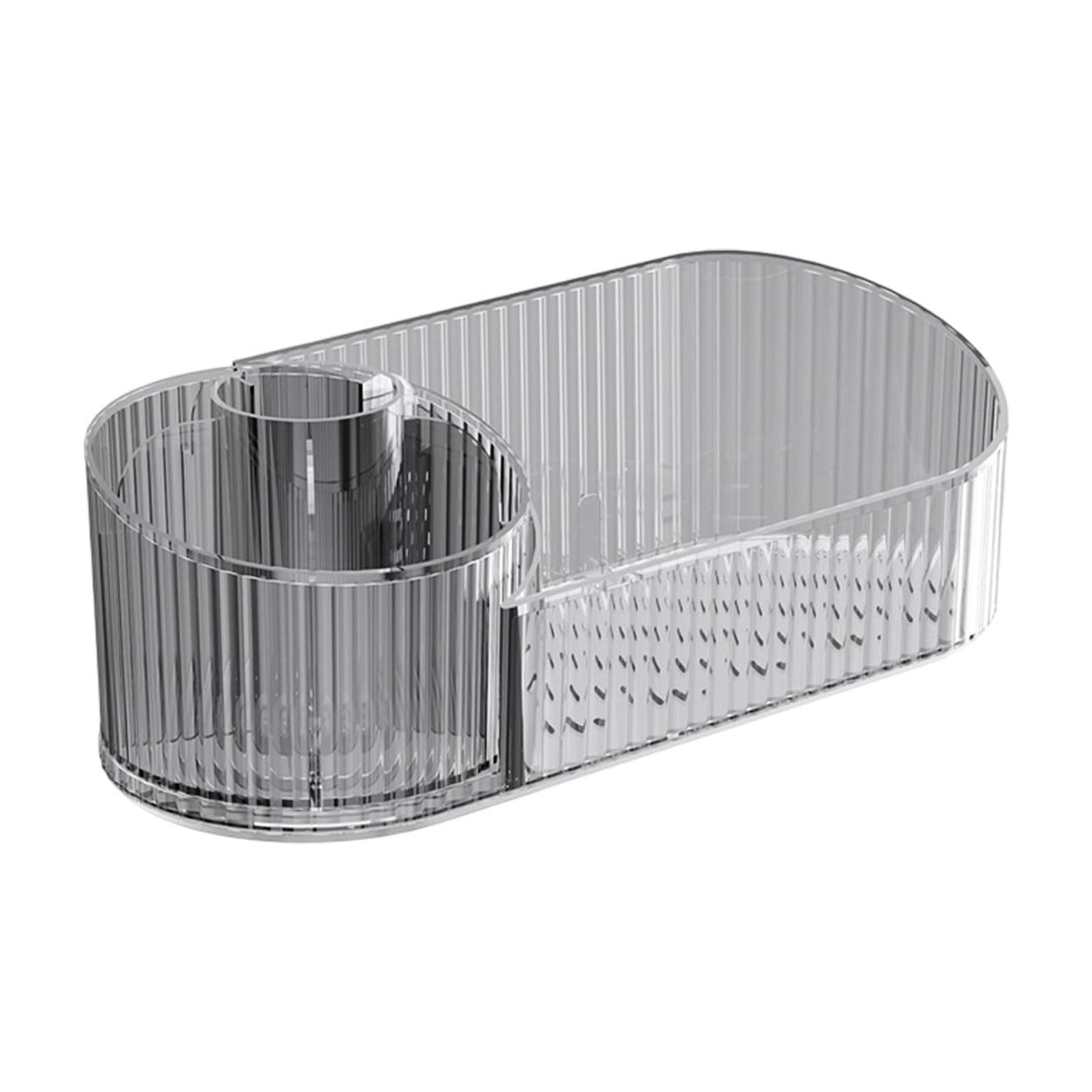 Hiroekza 360° Rotating Makeup Caddy Organizer - Spacious Clear Vanity ...