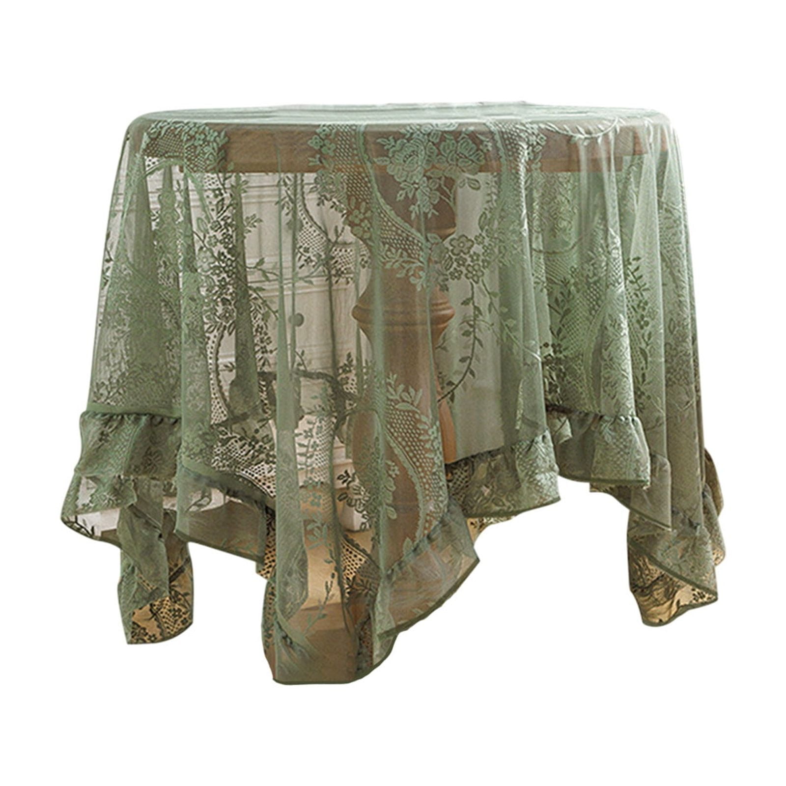 Hiroekza 59" Elegant Lace Tablecloth Fits 24 to 45 Inch Round Coffee ...