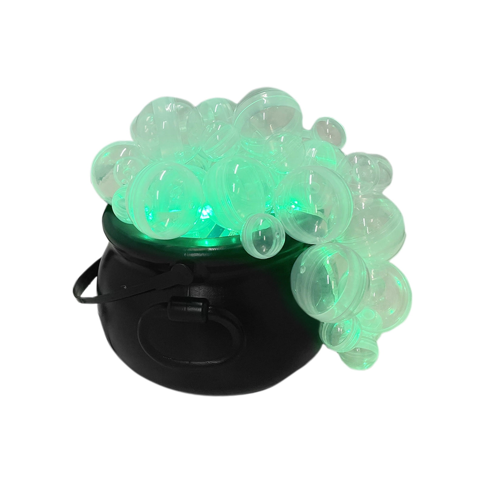 Hiroekza 8" Witch Cauldron Bucket with Remote Control & Green Flashing ...