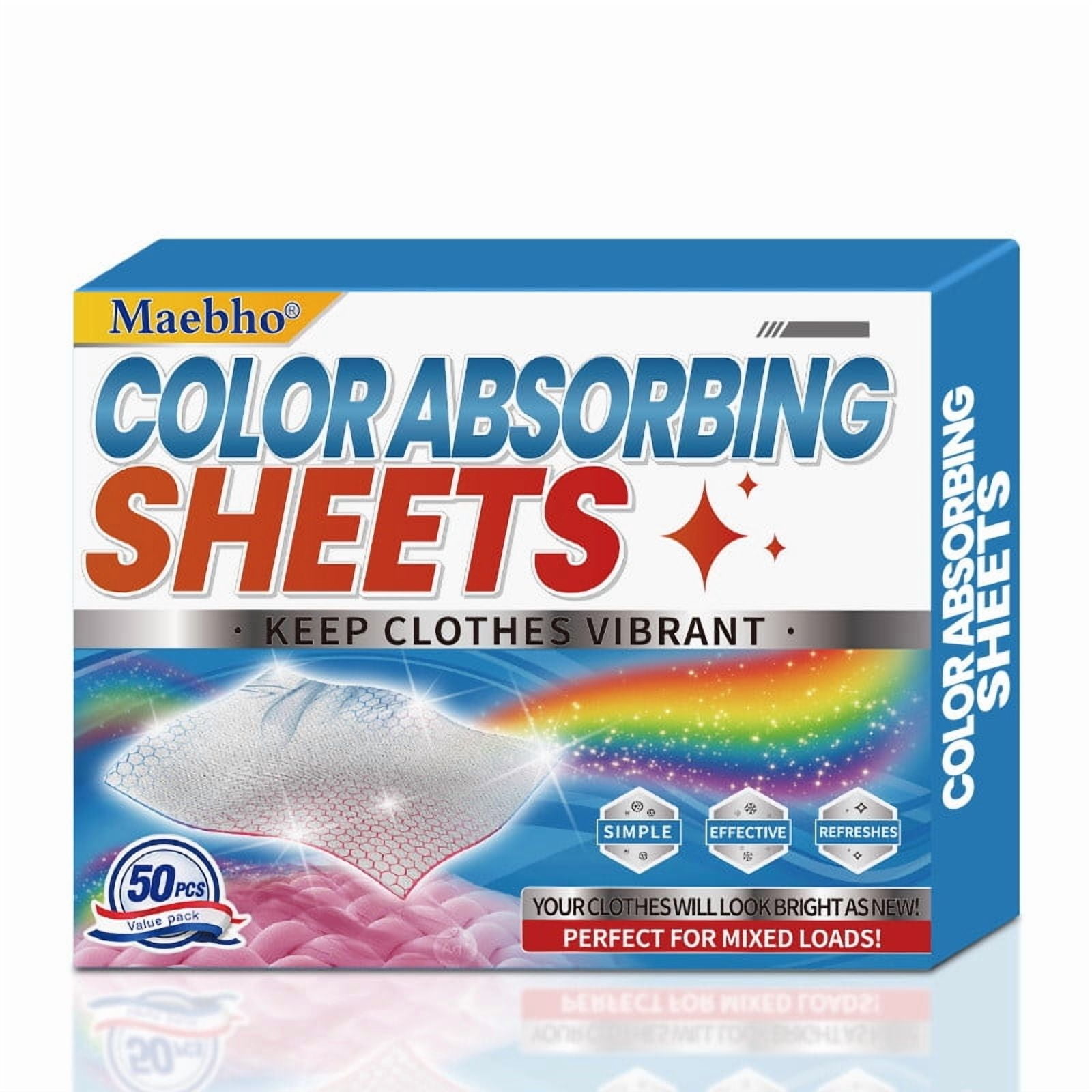 Hiroekza Advanced Color Protection Laundry Sheets - Prevent Stains & Color Bleeding, Effortless ...