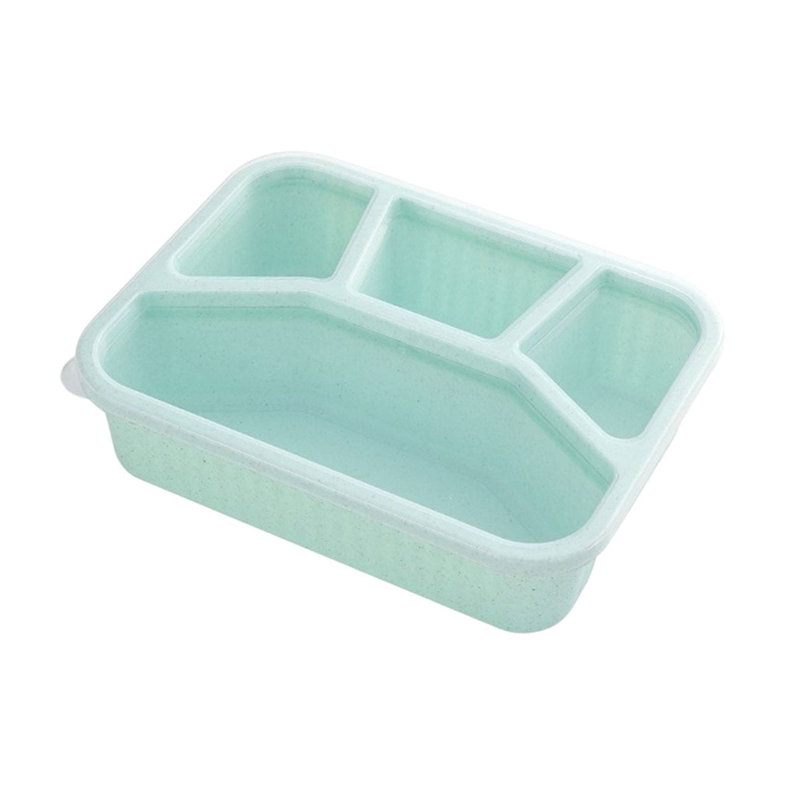 Hiroekza Bento Lunch Box - Wheat Straw Square Four Compartment Lunch ...