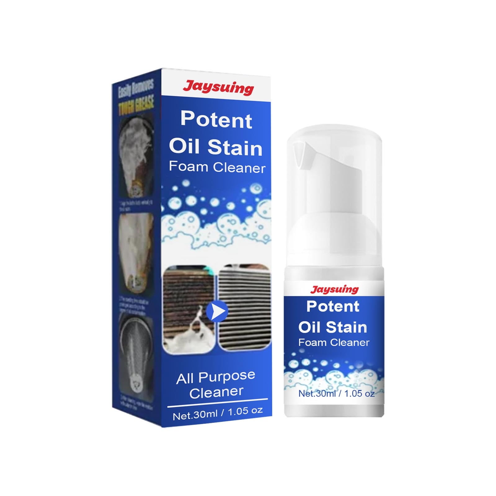 Hiroekza Cleaner Bubble Cleaner, Foaming Heavy Oil Stain Cleaner ...