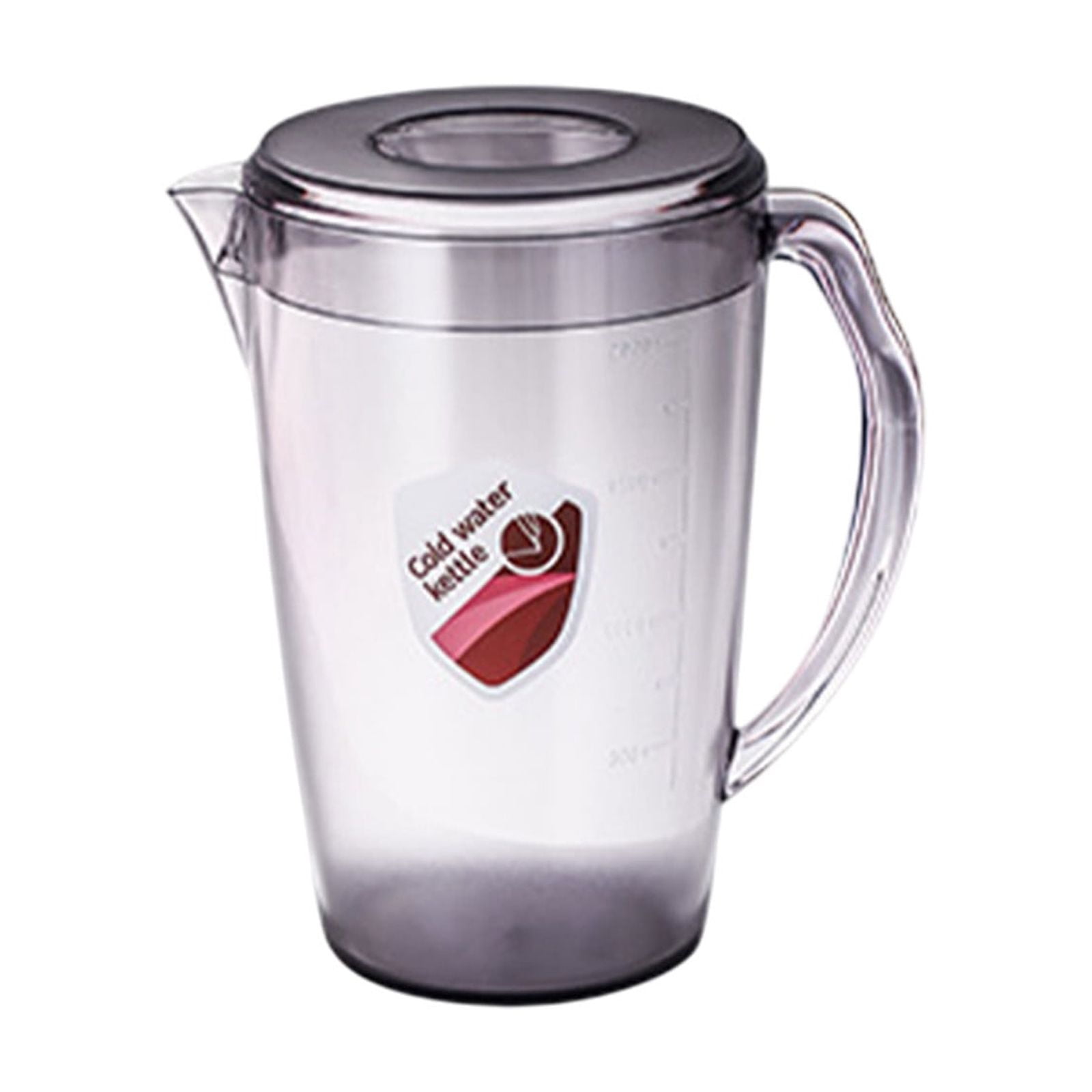 Hiroekza Clear Plastic Water Pitcher with Lid and Spout - 1.8L Capacity ...